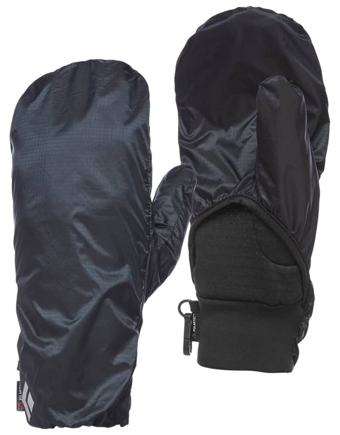 Black Diamond Wind Hood Gridtech Gloves Black Gants trail running ...