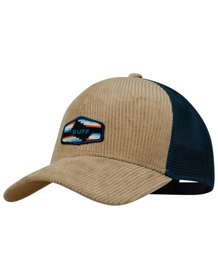 Buff Trucker Cap Tinai Camel Caps and hats : Snowleader