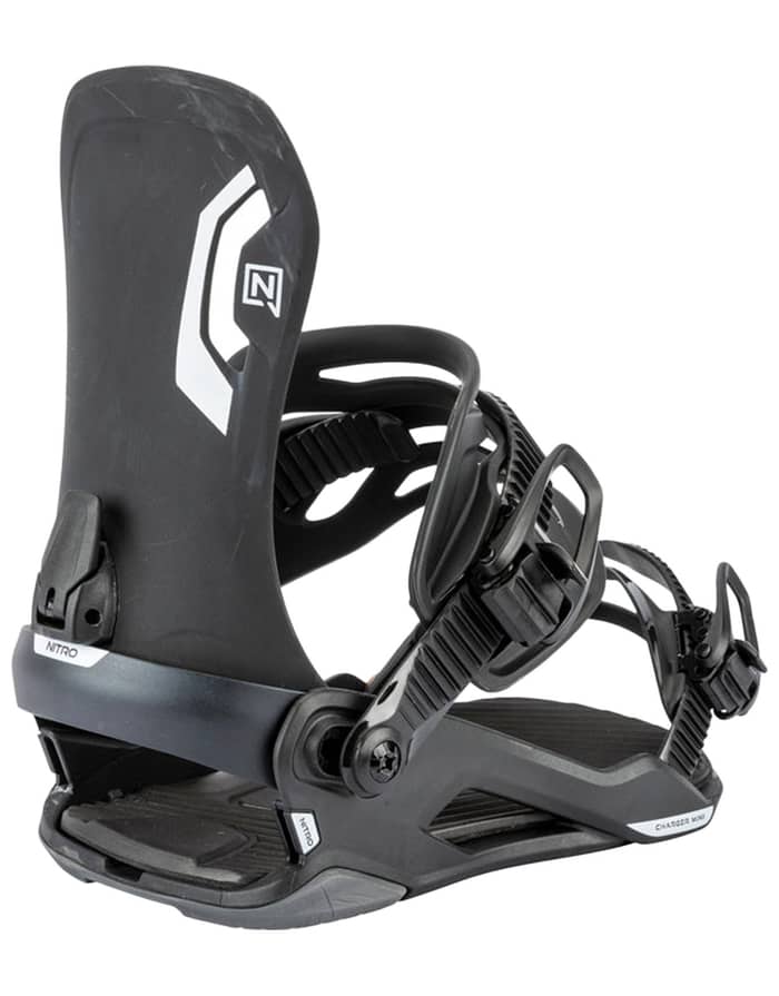Nitro Charger Mini Ultra Black Klassieke snowboardbindingen : Snowleader
