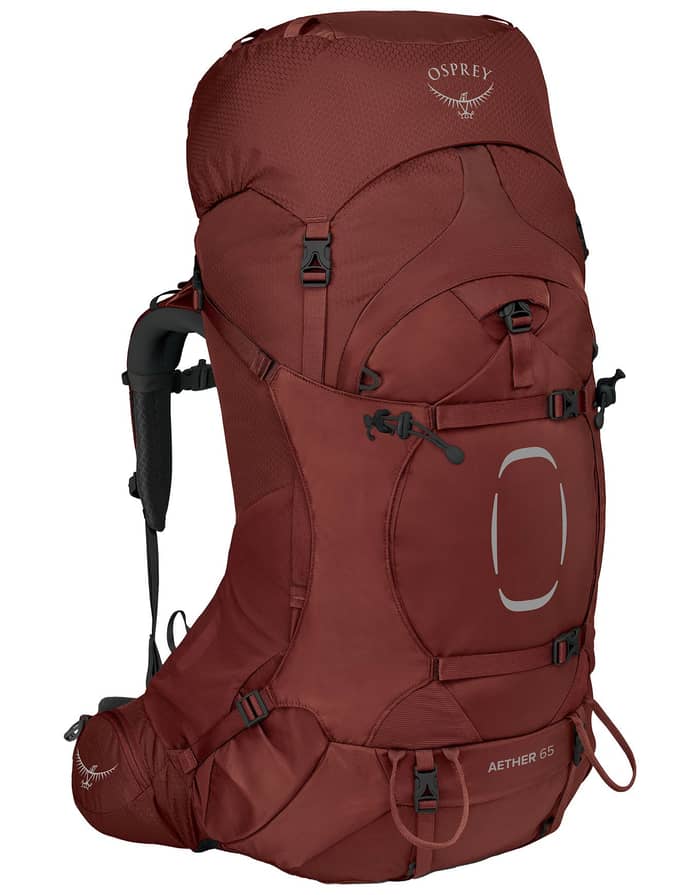 Osprey Aether 65 Acorn Red Trekking Backpacks : Snowleader