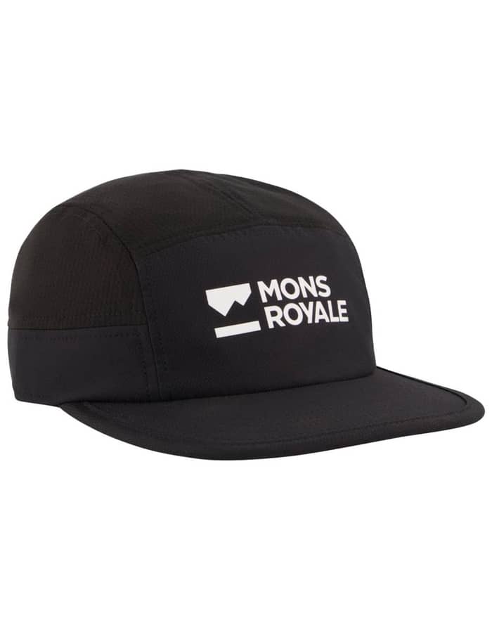 Mons Royale Velocity Trail Cap Black Trail / Running Caps & Headbands ...