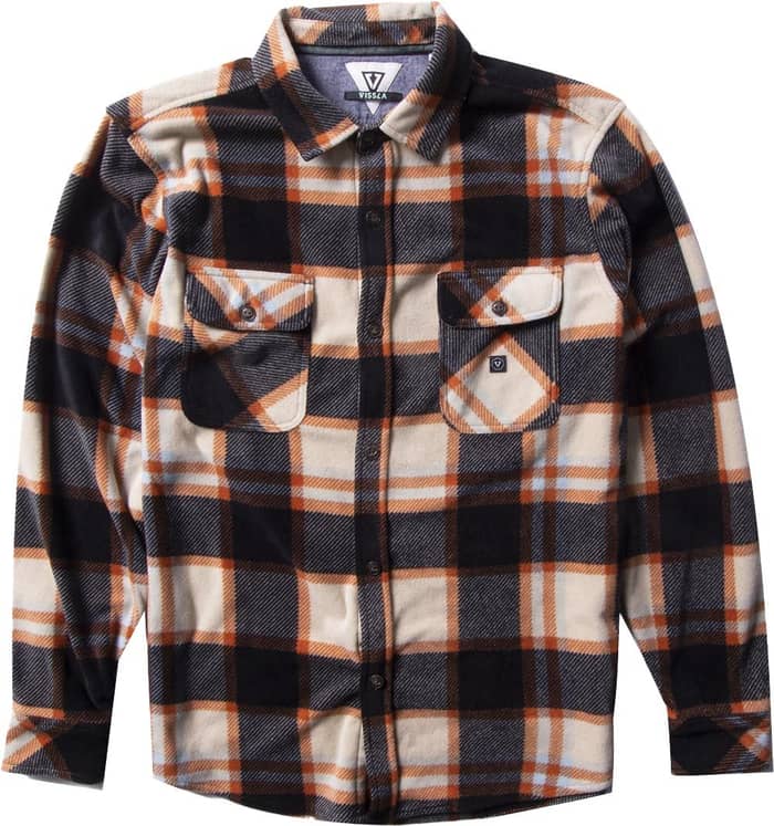 Vissla Eco-Zy LS Polar Flannel Shirts : Snowleader