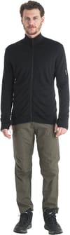 Icebreaker Men Merino 260 Quantum IV LS Zip Black Fleeces : Snowleader