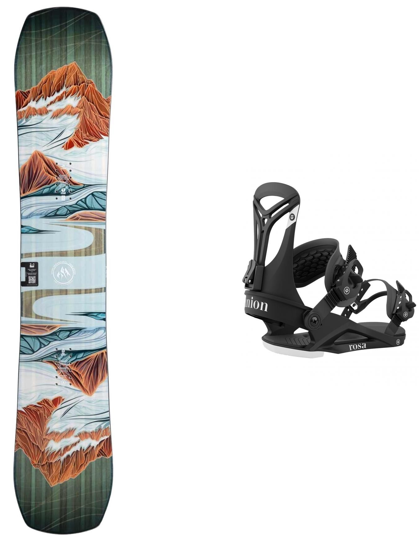 Jones Snowboard set Twin Sister 2024 Women's snowboard sets : Snowleader