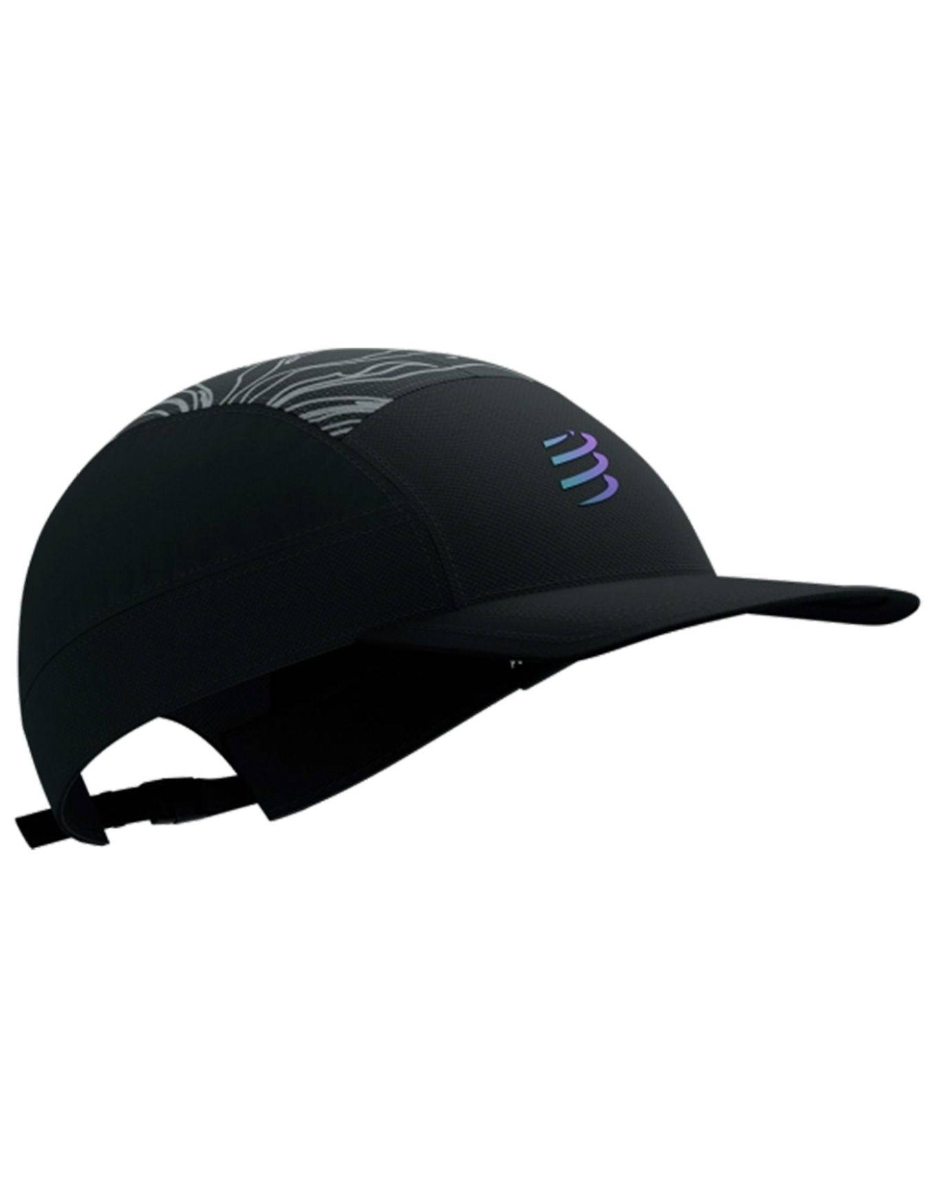 Compressport 5 Panel Light Cap Aurora Black/Aurora Casquettes et ...