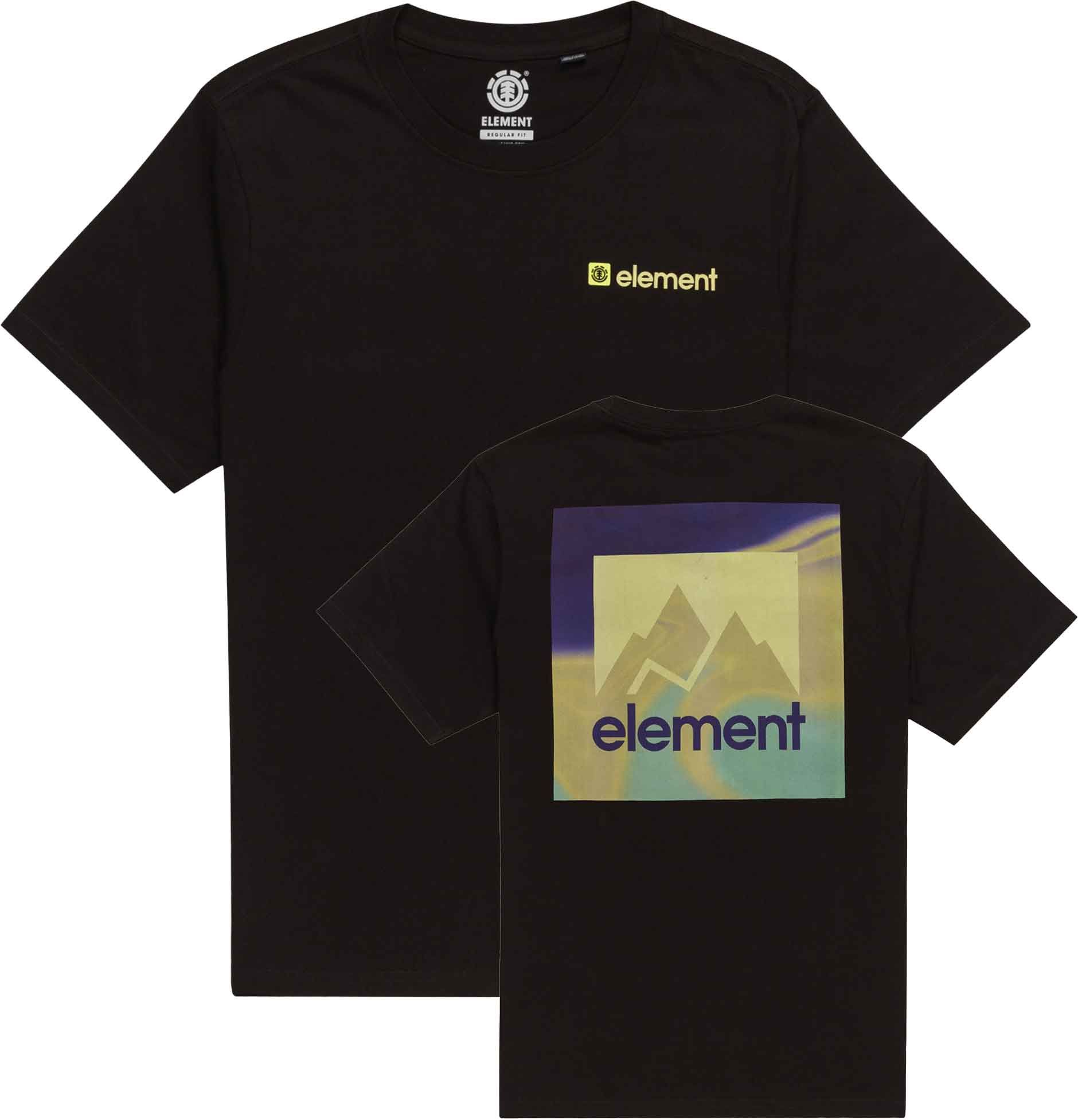 Element Joint Swirl SS Flint Black T-shirts : Snowleader