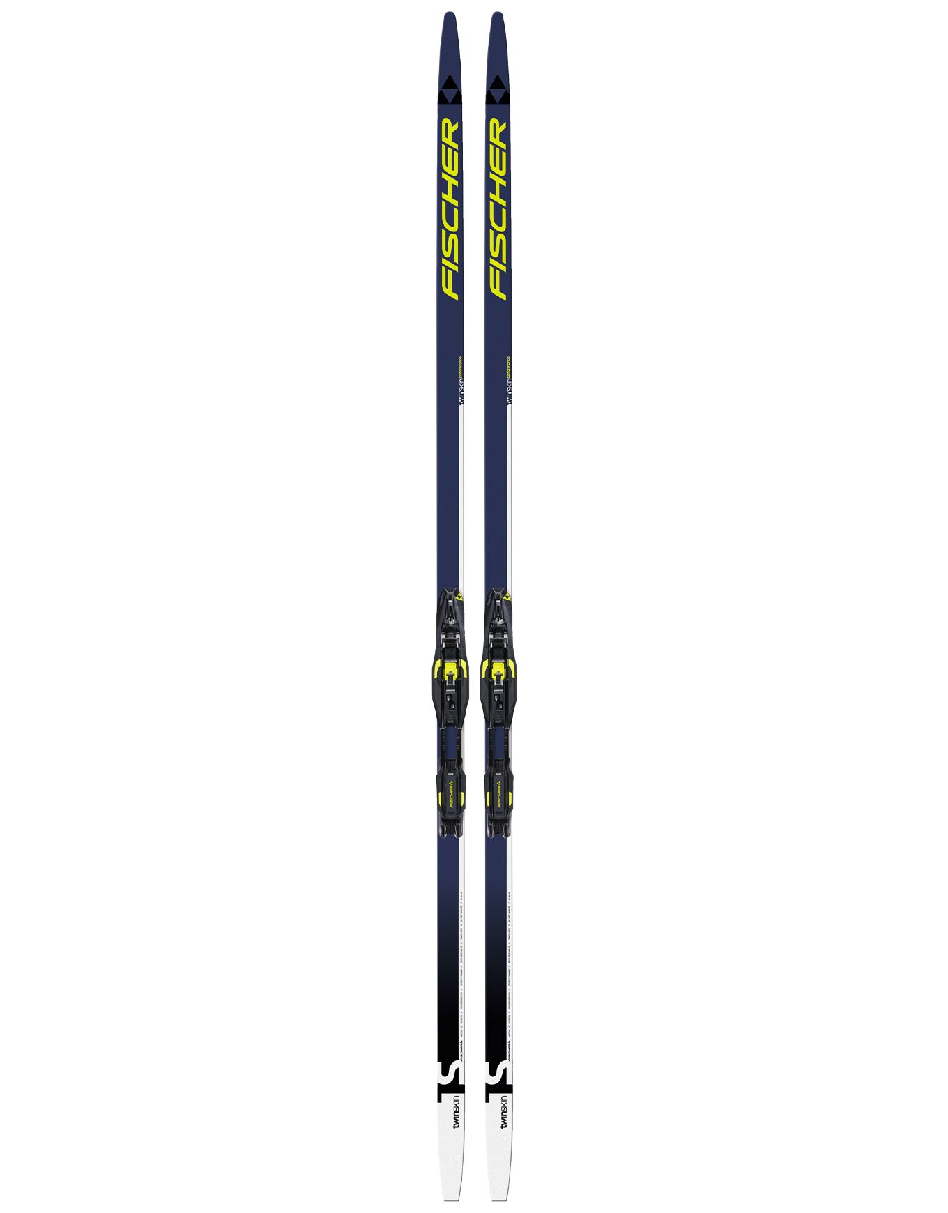 Fischer Twin Skin Performance Medium + Bdg Control Step Black/Yellow ...