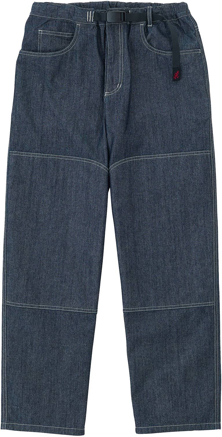 Gramicci Japanese Chambray Double Knee Navy Trousers : Snowleader