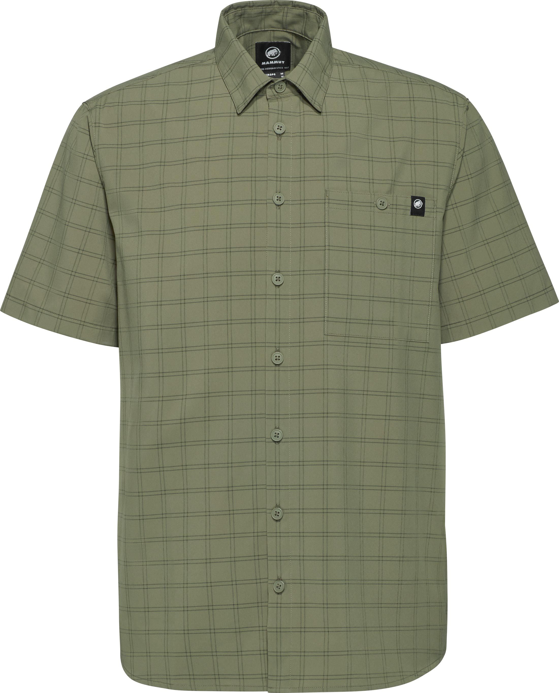 Mammut Lenni Shirt Men Marsh Dark Marsh Breathable shirts : Snowleader