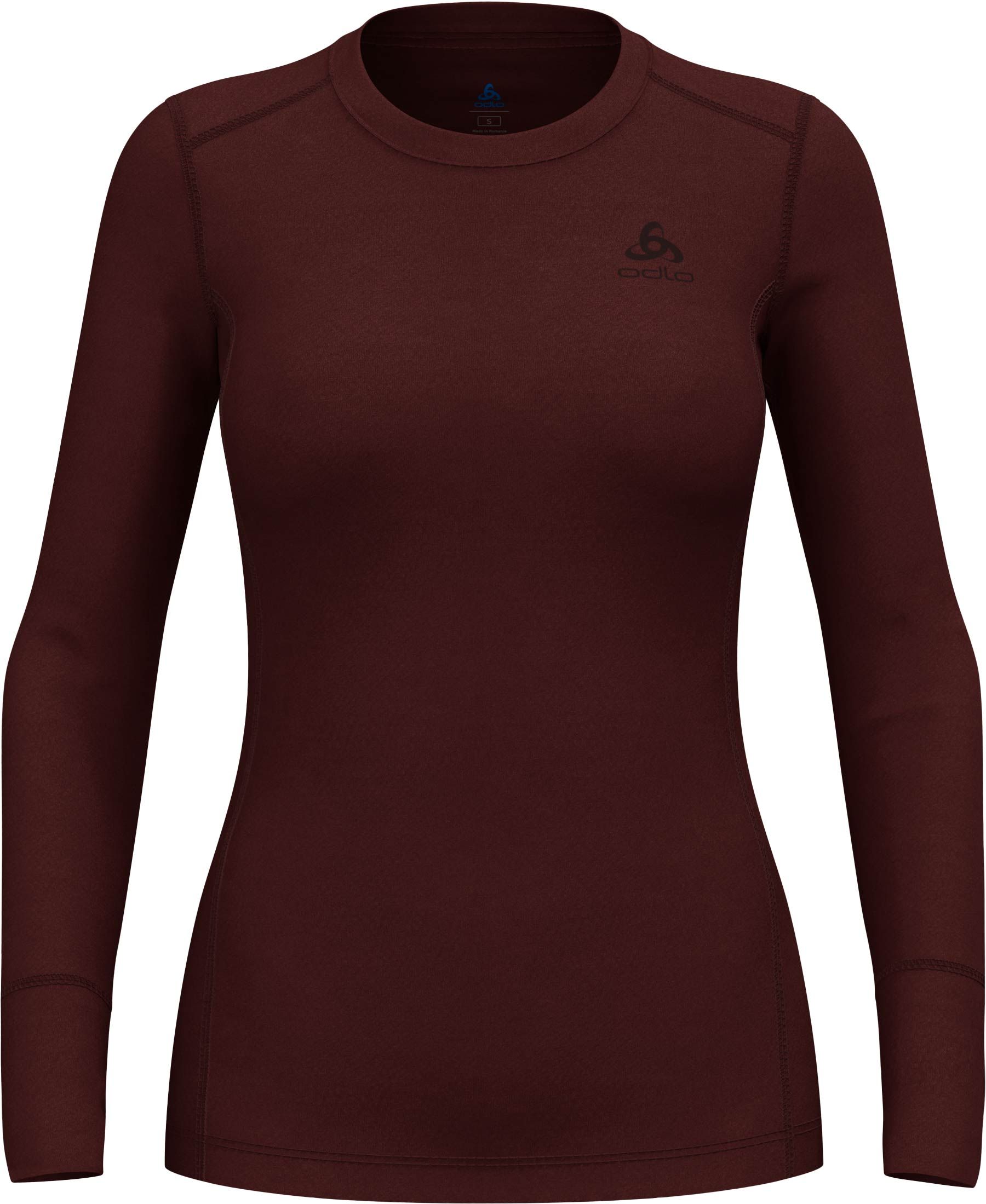 Odlo BL Top Crew Neck LS Merino 200 W Fudge Women's base layer/thermal ...