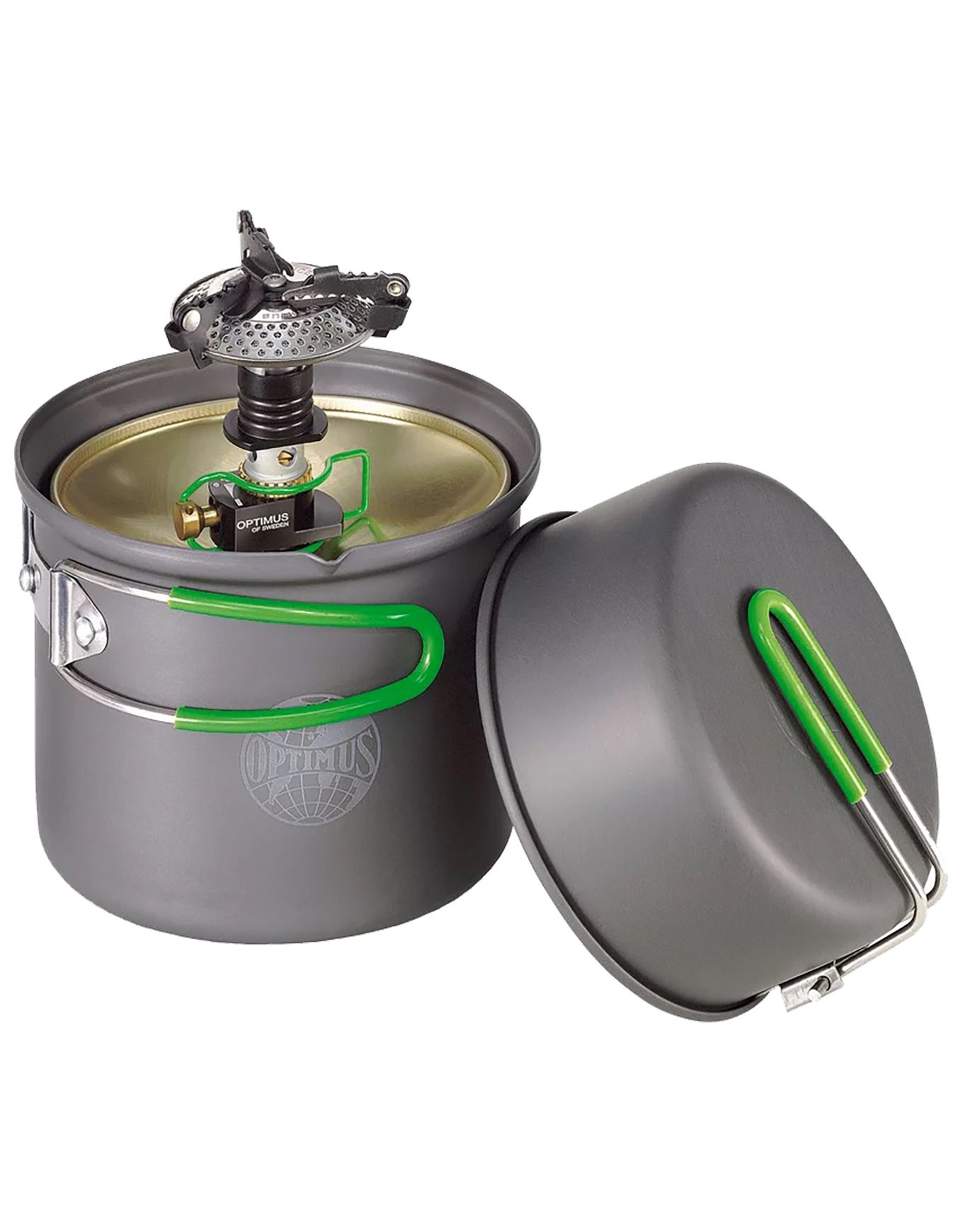 Optimus Pack Weekend HE + Canister Black Cooking Equipment : Snowleader