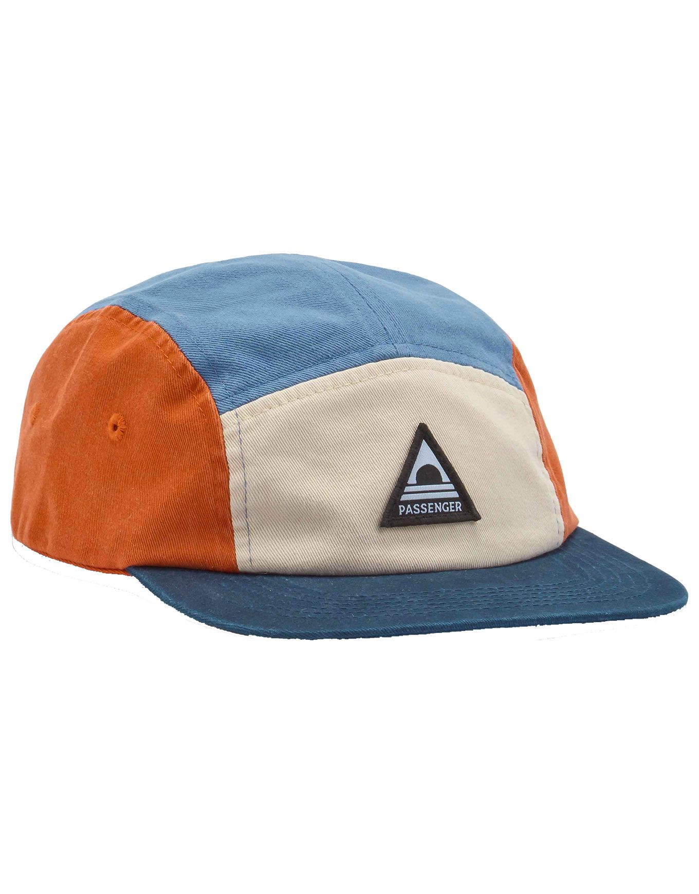 Passenger Fixie Recycled 5 Panel Cap Sunrise Orange Moonlight Blue ...