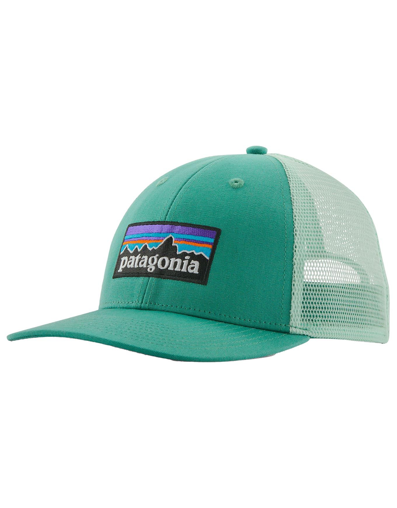 Patagonia P-6 Logo LoPro Trucker Hat Heartleaf Green Caps : Snowleader