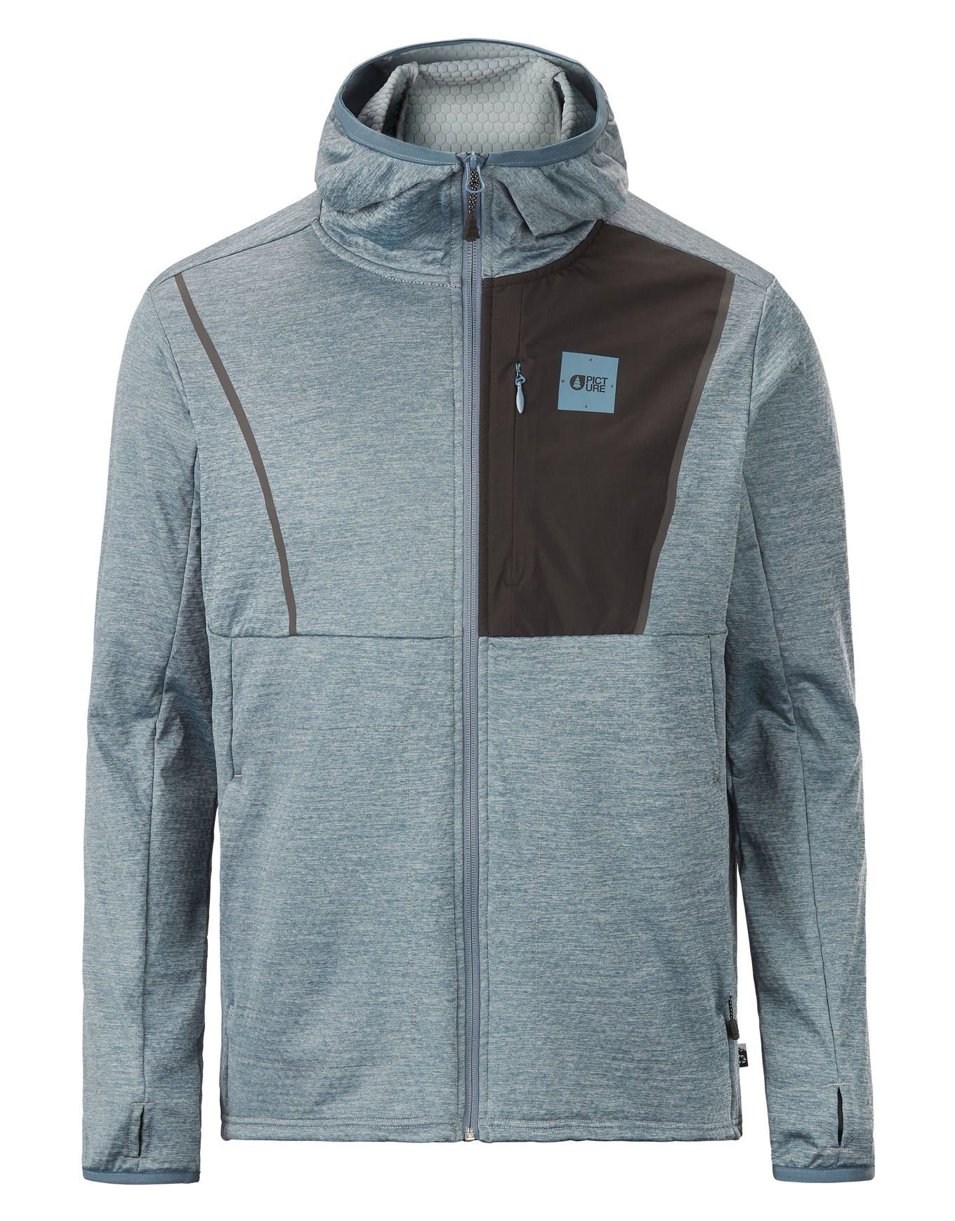 Picture Organic Clothing Bake Grid Fz China Blue Fleecejacken : Snowleader