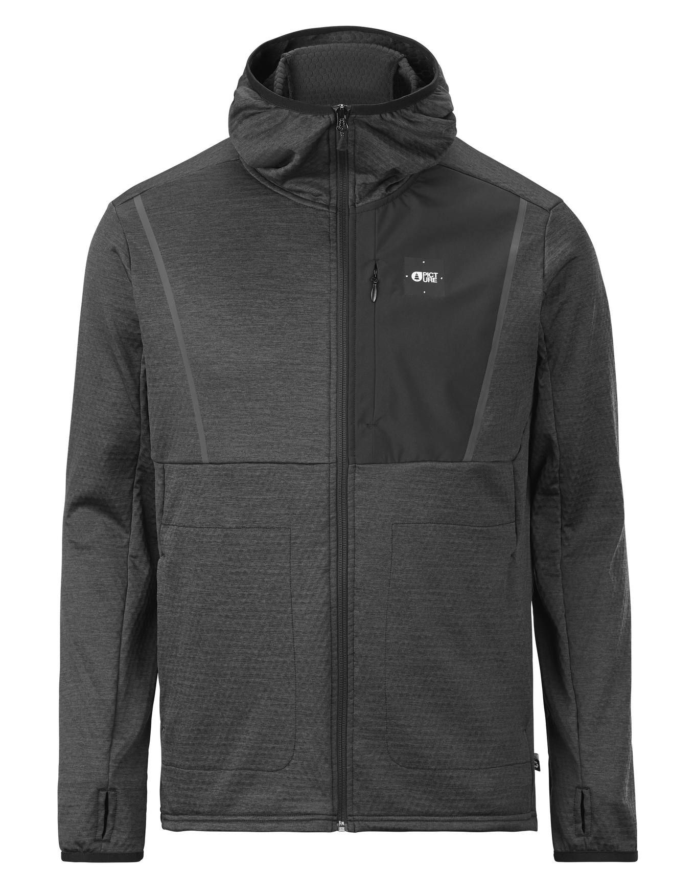 Picture Organic Clothing Bake Grid Fz Black Fleecejacken : Snowleader