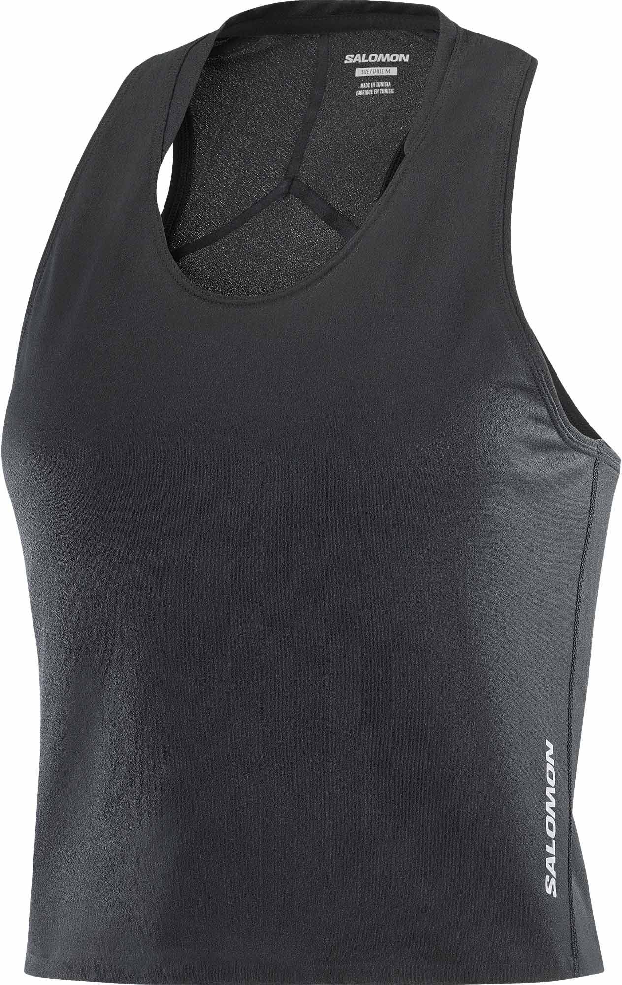 Salomon Sense Aero Short Tank W Deep Black Women's trail running T ...
