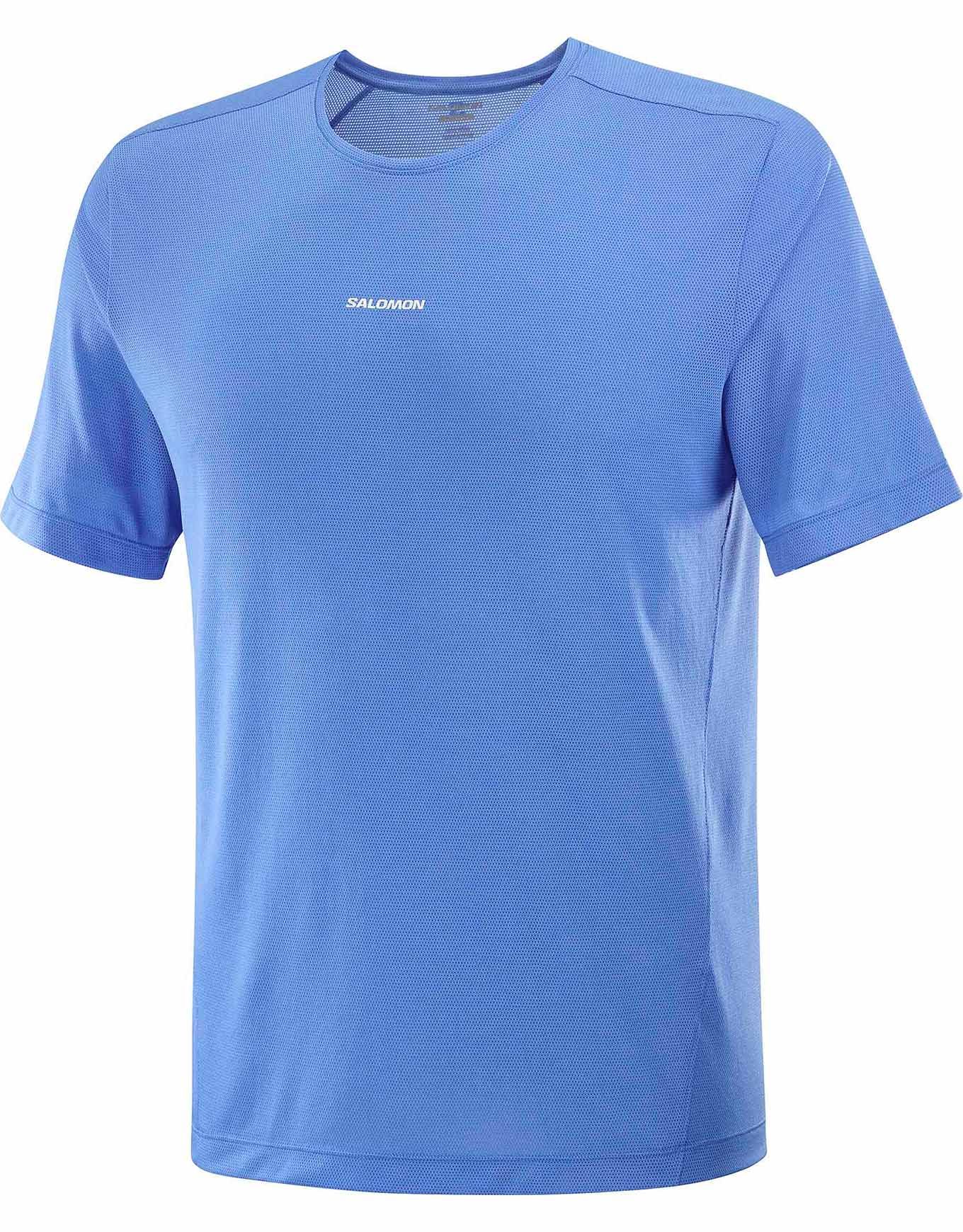 Salomon Shakeout Core SS Tee M Ultramarine T-shirts trail running ...