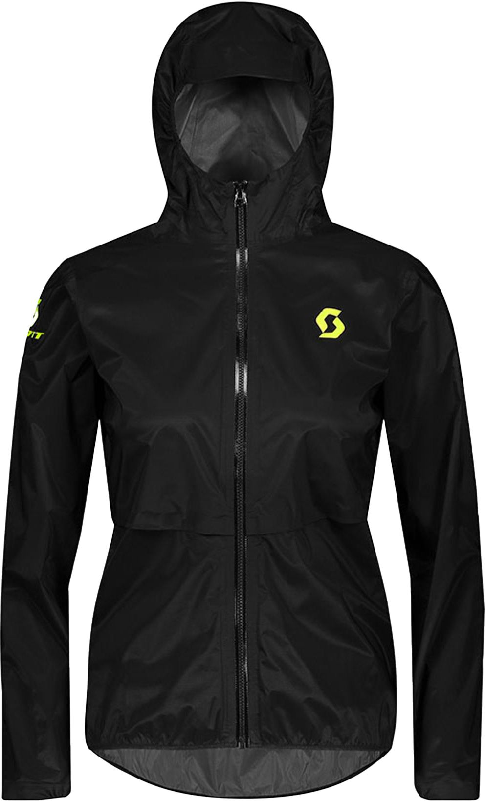 Scott RC Run WP Jacket W Black/Yellow Women's trail running jackets ...