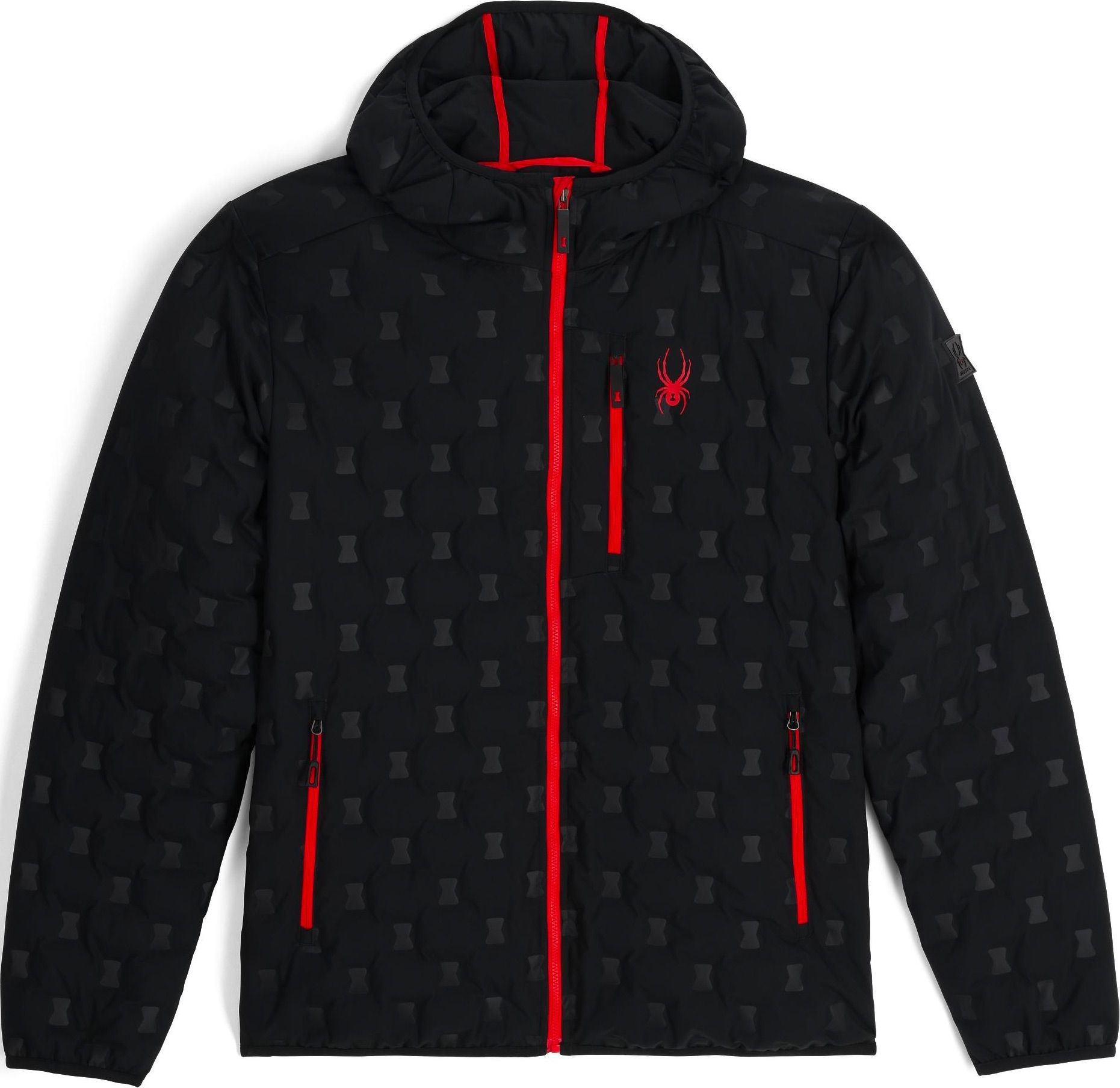 Spyder Zenith Hooded Down Jacket Black Ski down jackets : Snowleader