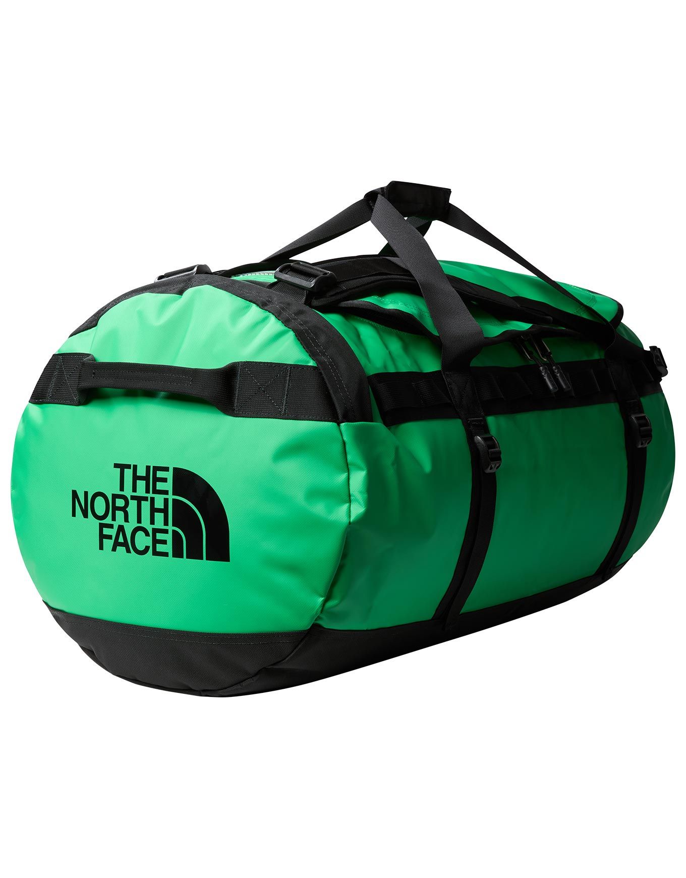 The North Face Base Camp Duffel L Optic Emerald/TNF Black Duffels ...