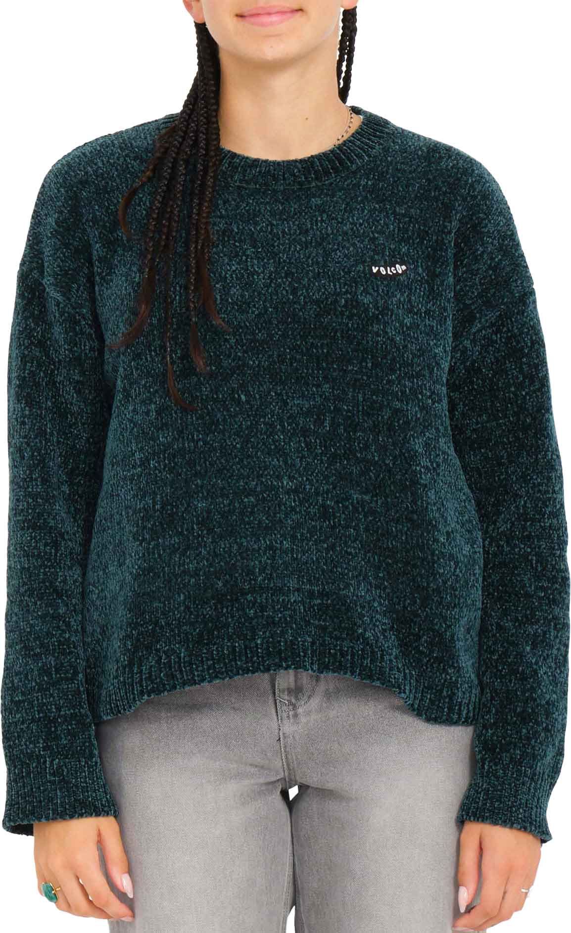 Volcom Bubble Tea Sweater Ponderosa Pine Women's Sweatshirts : Snowleader