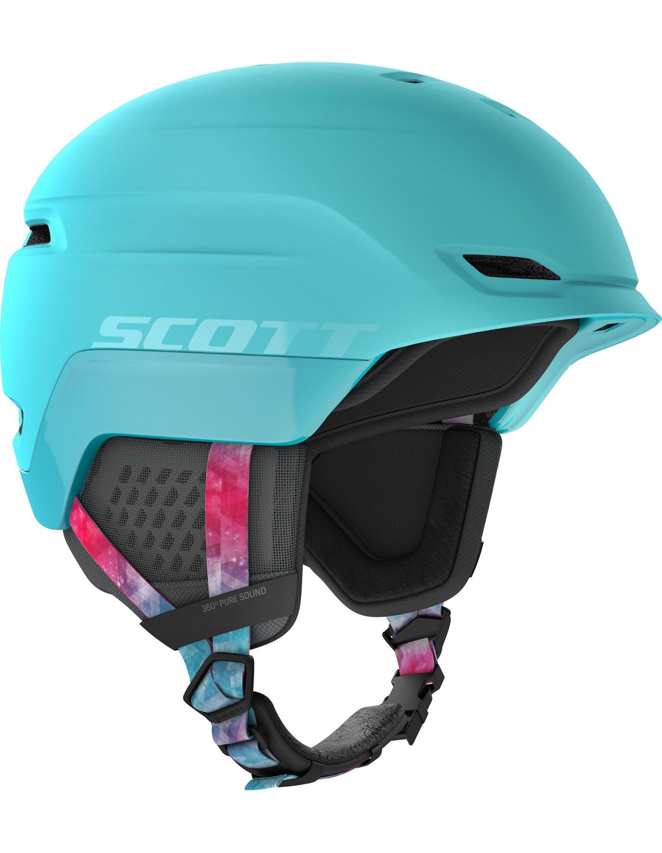 Scott Chase 2 Cyan Ble/Pin Cascos esquís mujer : Snowleader