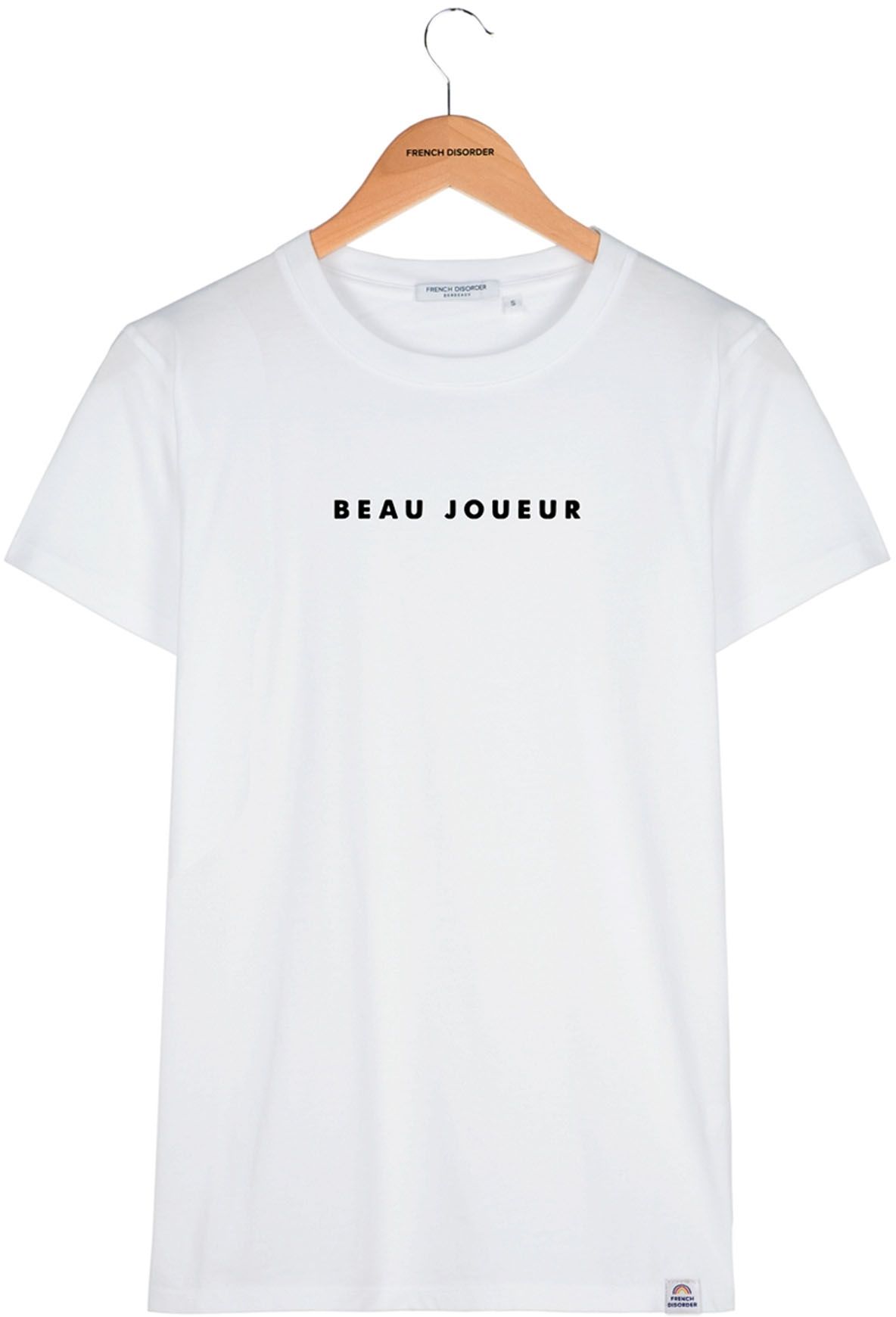 French Disorder Tshirt Alex Beau Joueur White T-Shirts : Snowleader