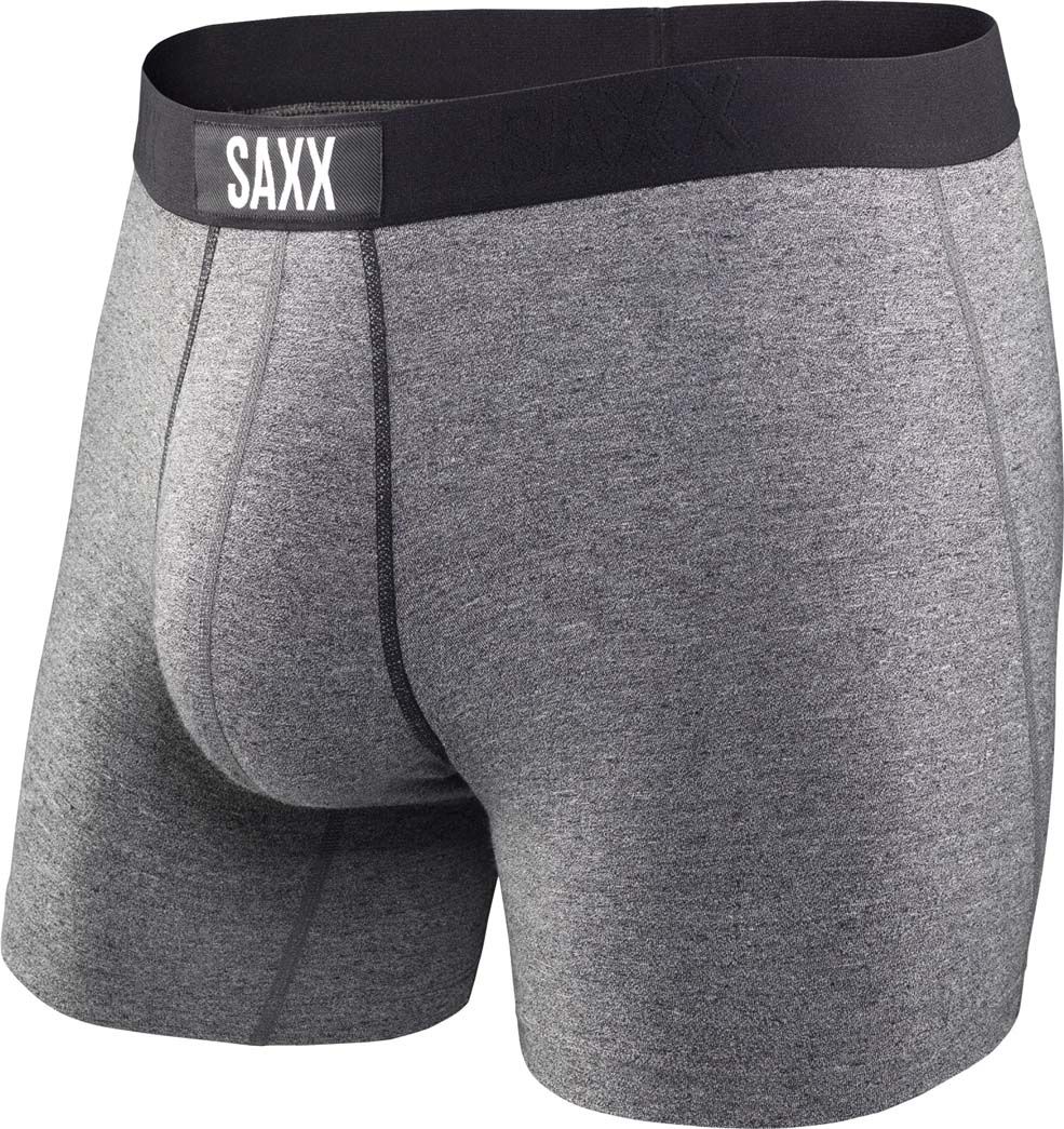 Saxx Underwear Vibe Boxer Modern Fit Salt and Pepper Technical Boxers ...