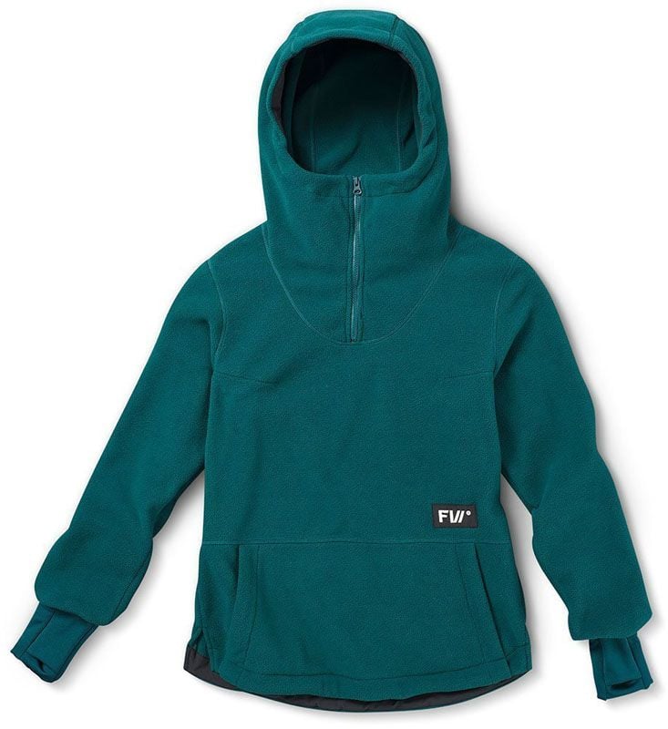 FW Apparel W Catalyst Fleece Hoodie Deep Teal Fleecejacken Damen ...