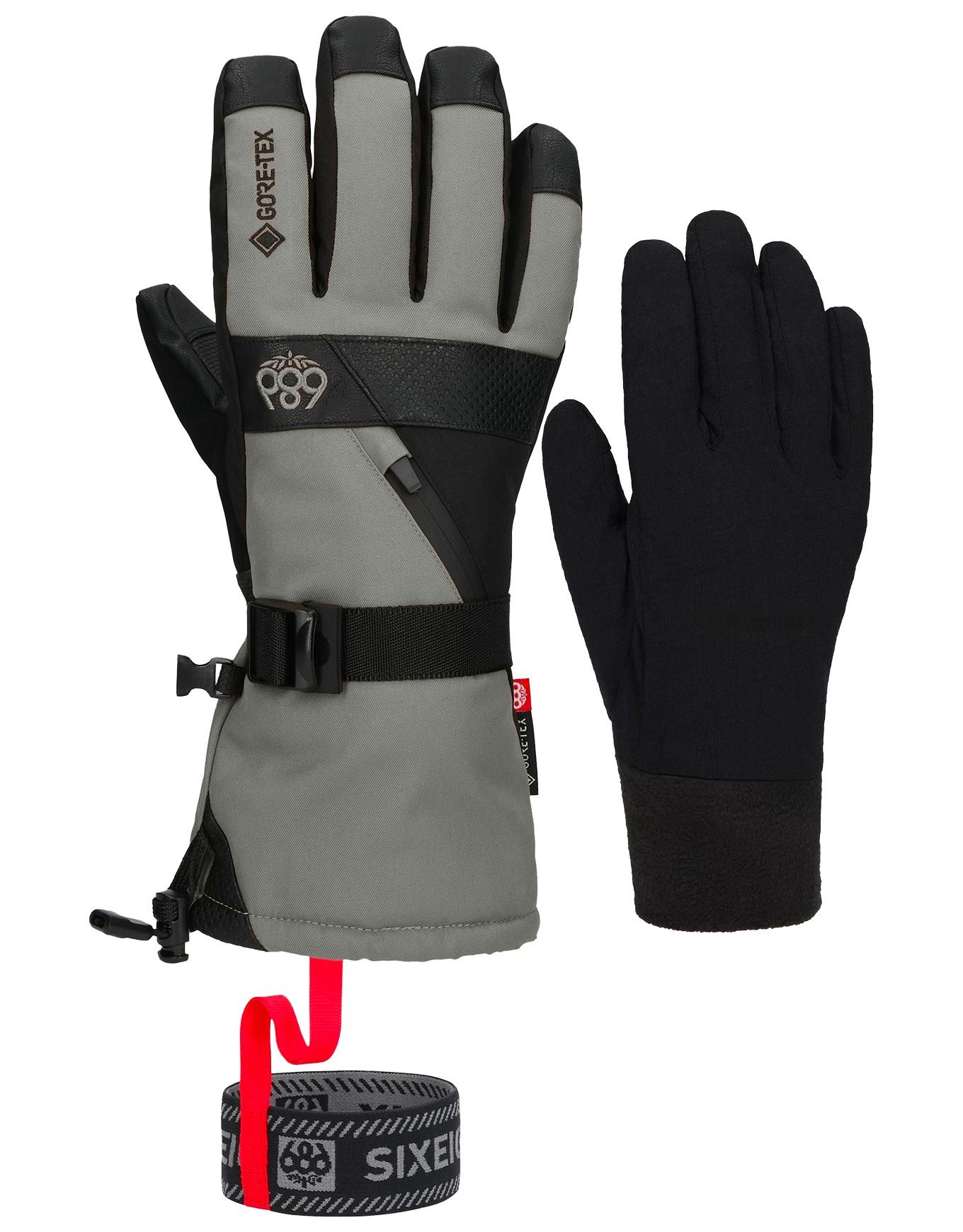 686 M Gore Smarty 3In1 Gauntlet Glove Charcoal Gants de ski : Snowleader