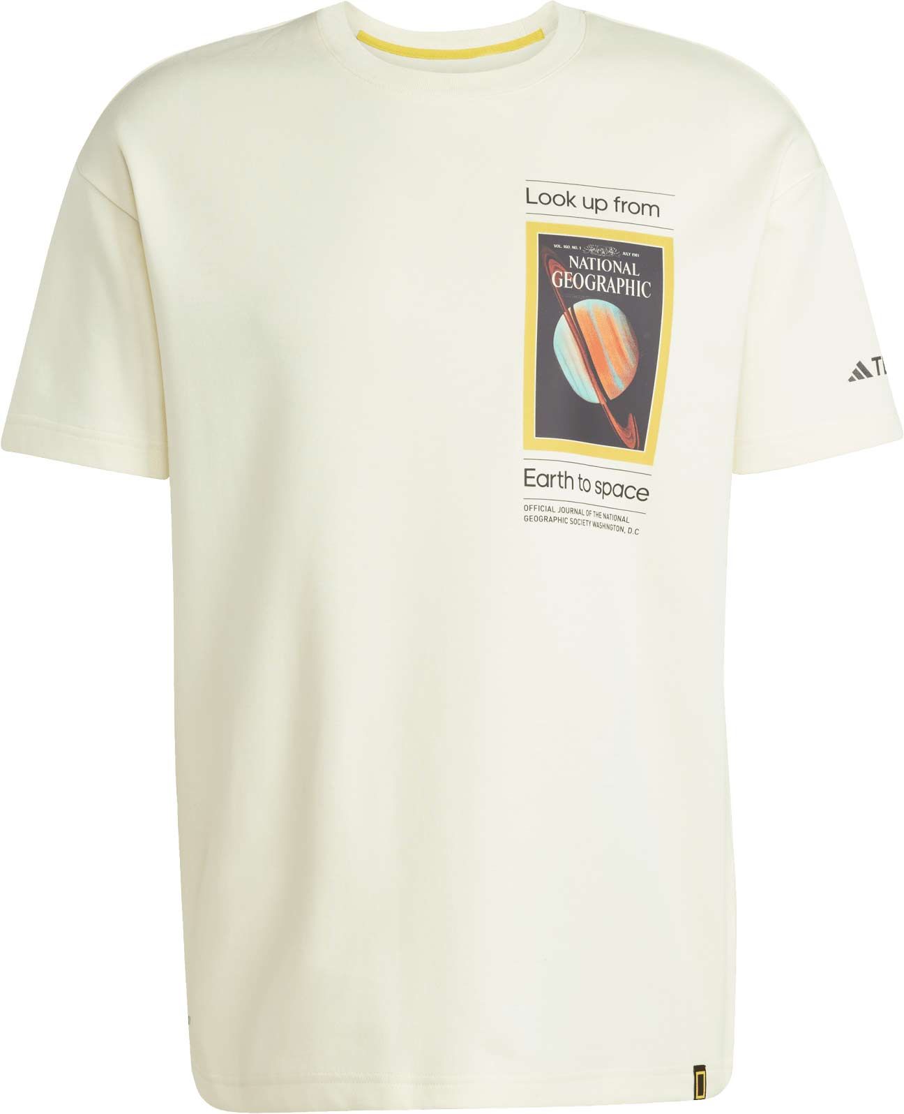 Adidas National Geograpic Aeroready Gfx Tee Ivory T-Shirts : Snowleader