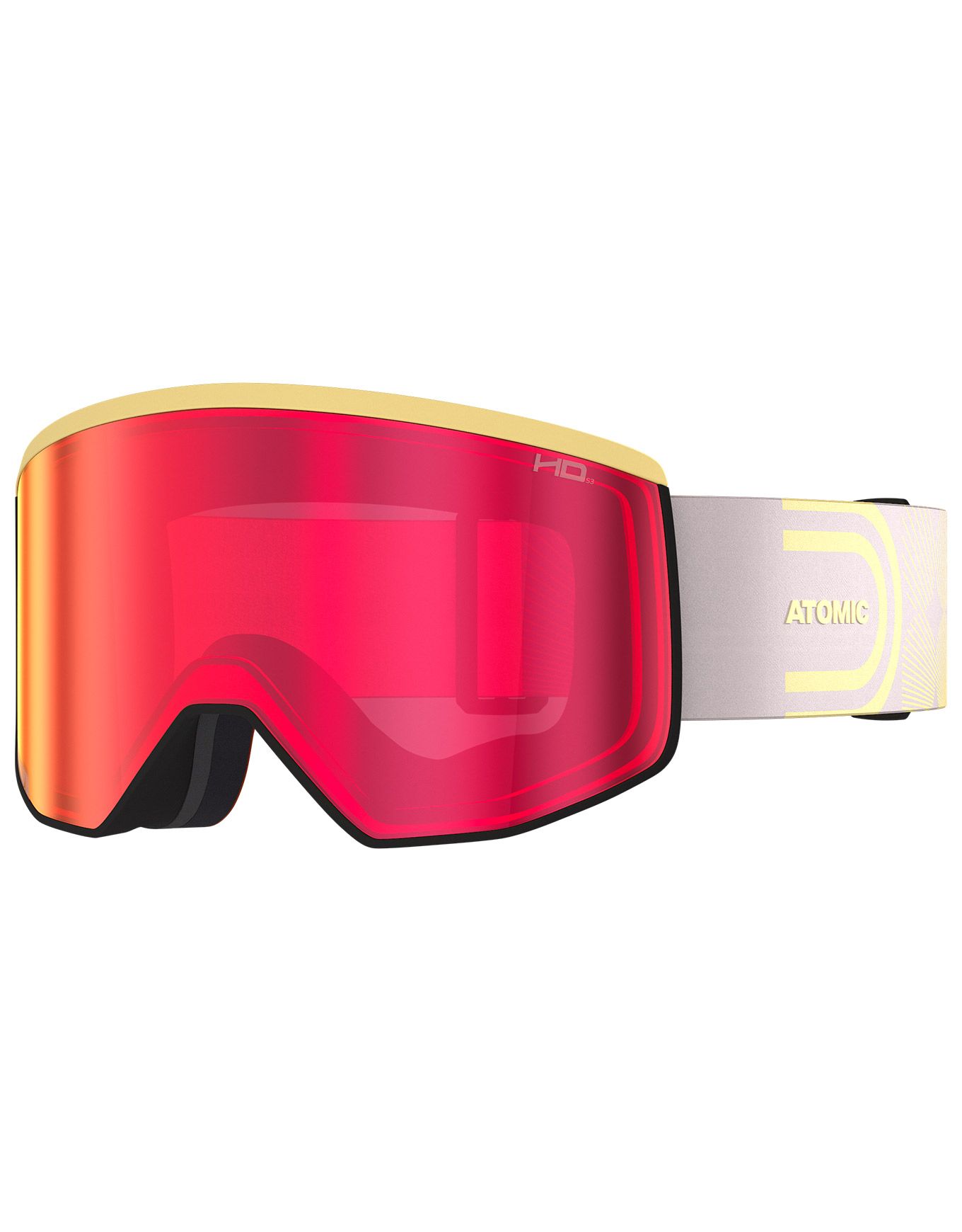 Atomic Four Pro L HD Concrete/Butter Ski goggles : Snowleader