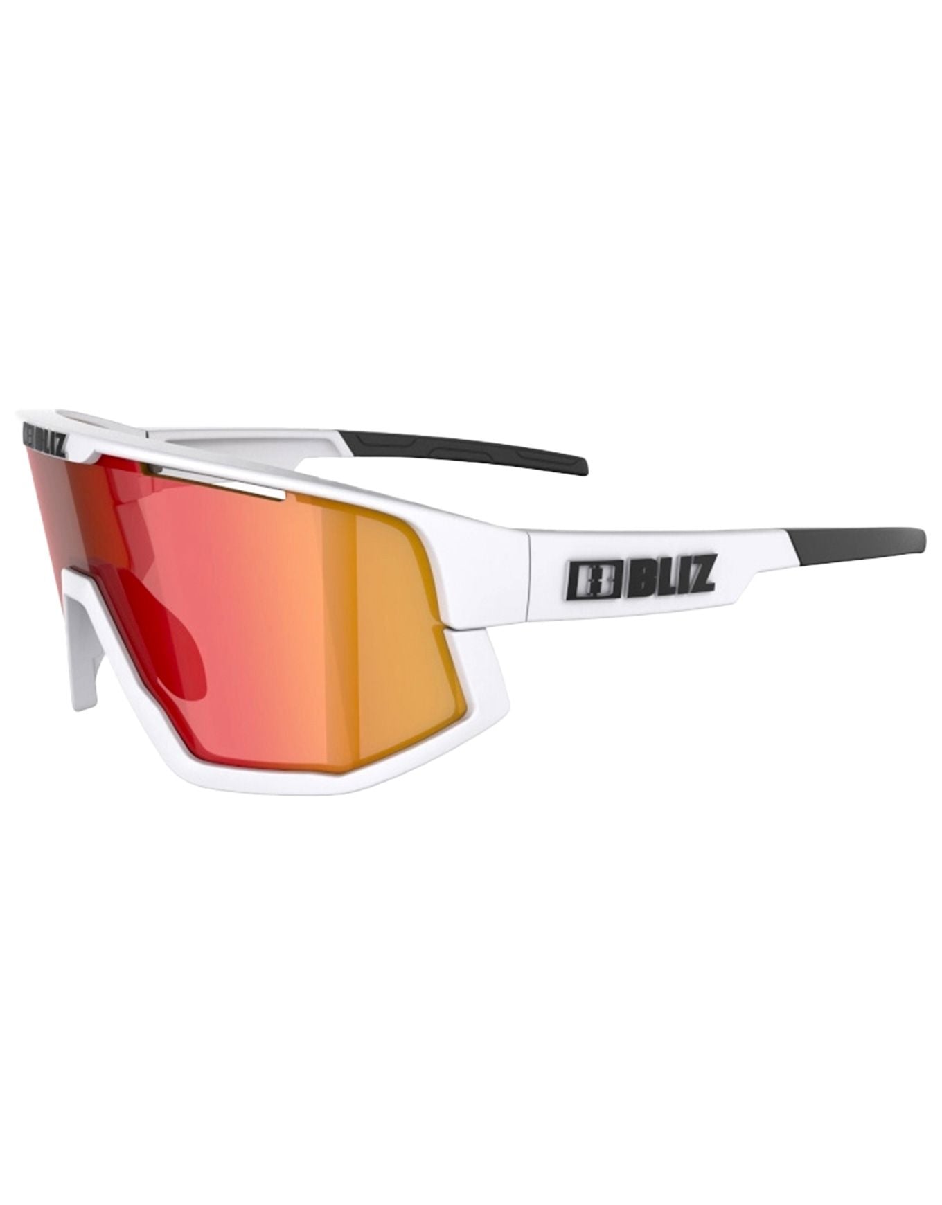 Bliz Fusion Matt White Smoke W Red Multi Zonnebrillen : Snowleader