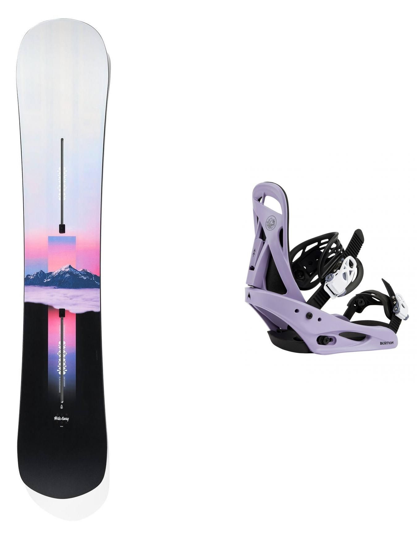 Burton All-Mountain Snowboard Set Hideaway 2022 Women's snowboard sets ...