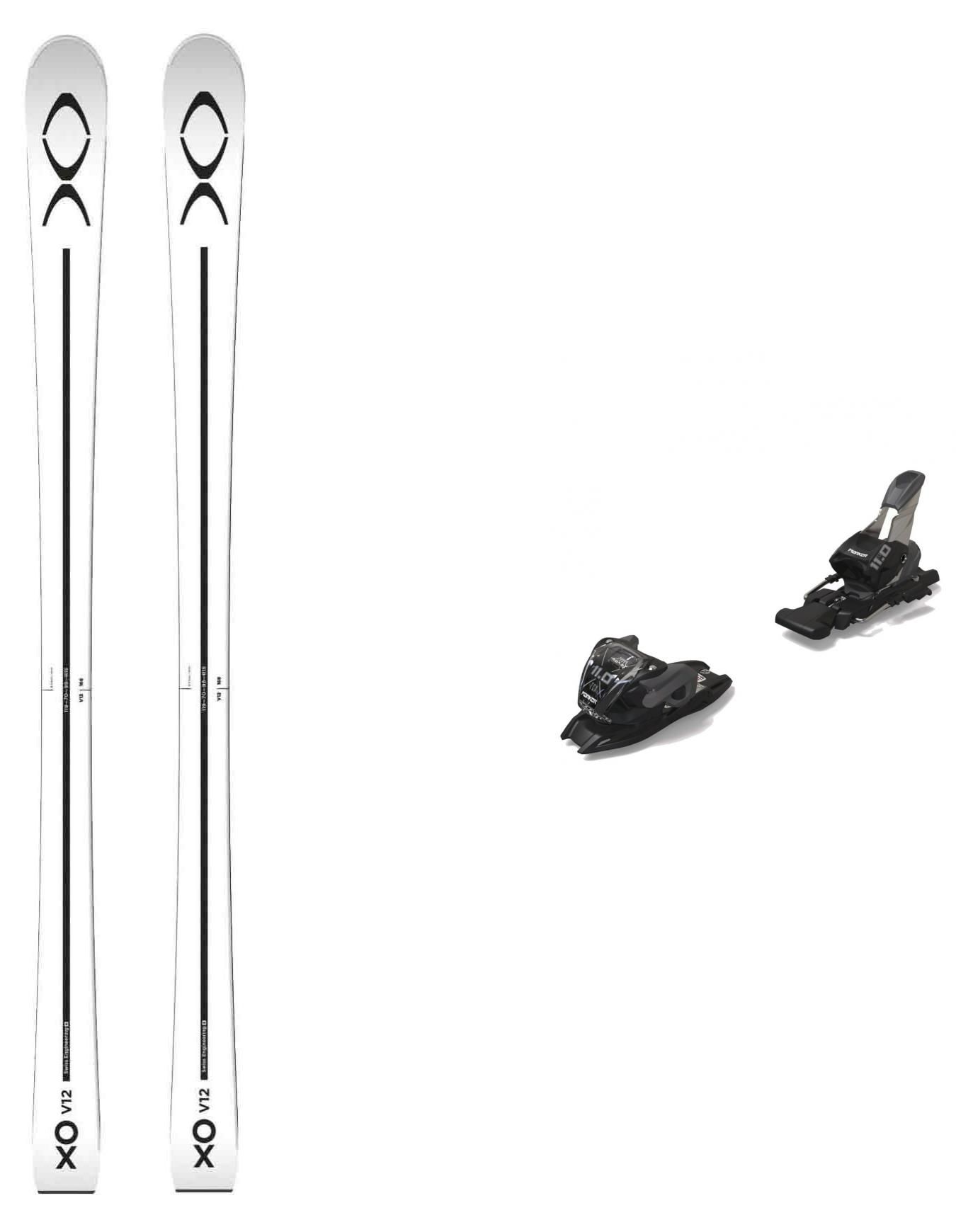 XO Skis Downhill ski set XO V12 L White Black 2023 Men's ski sets ...
