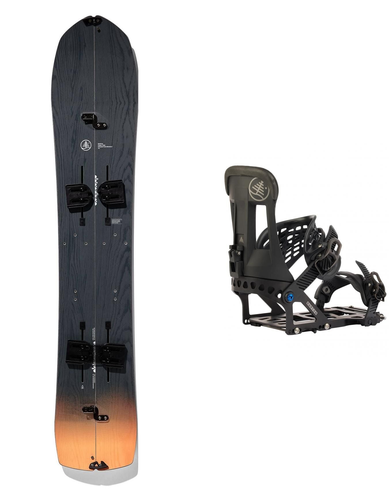 Burton Snowboard Set Family Tree Straight Chuter Split 2024 Splitboards ...