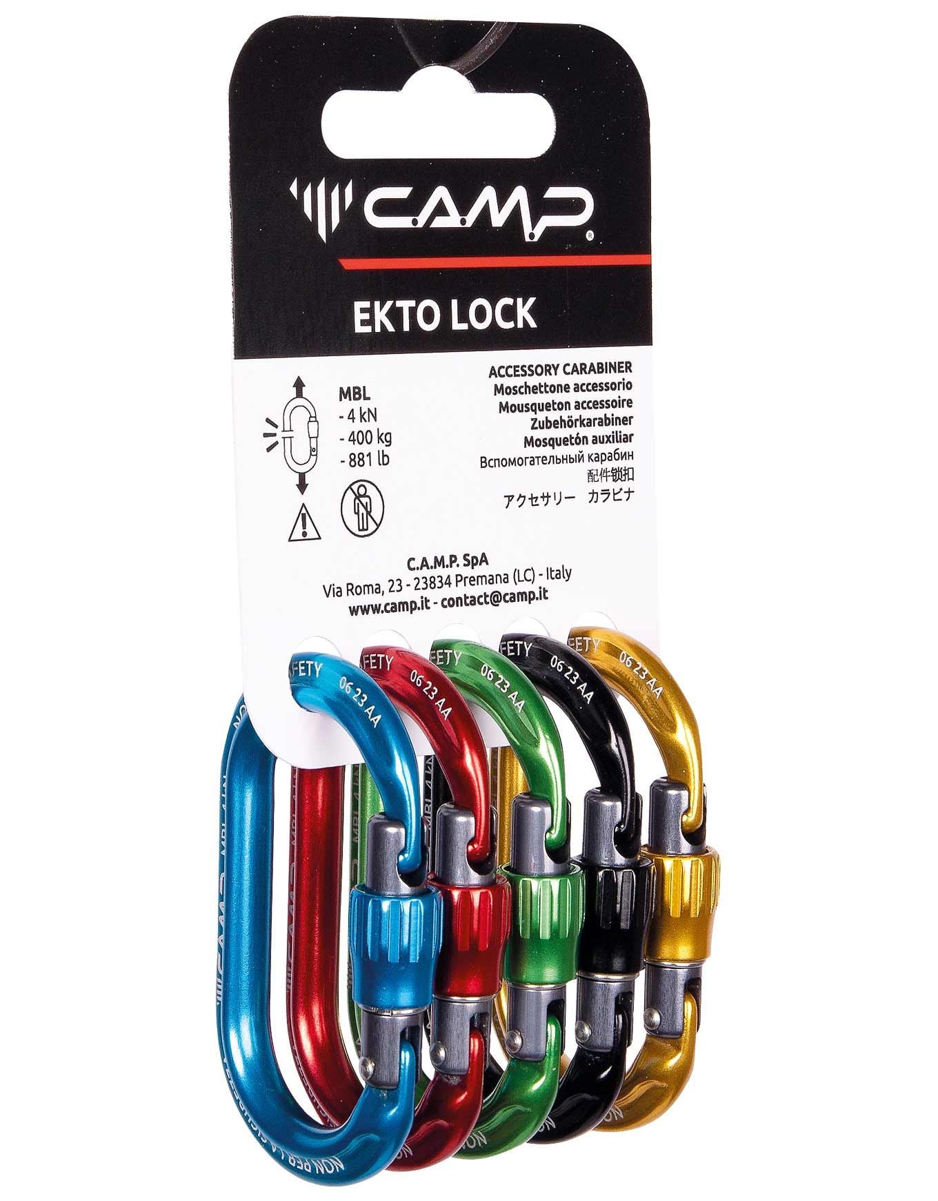 Camp Rack Pack Ekto Lock Climbing Carabiners : Snowleader