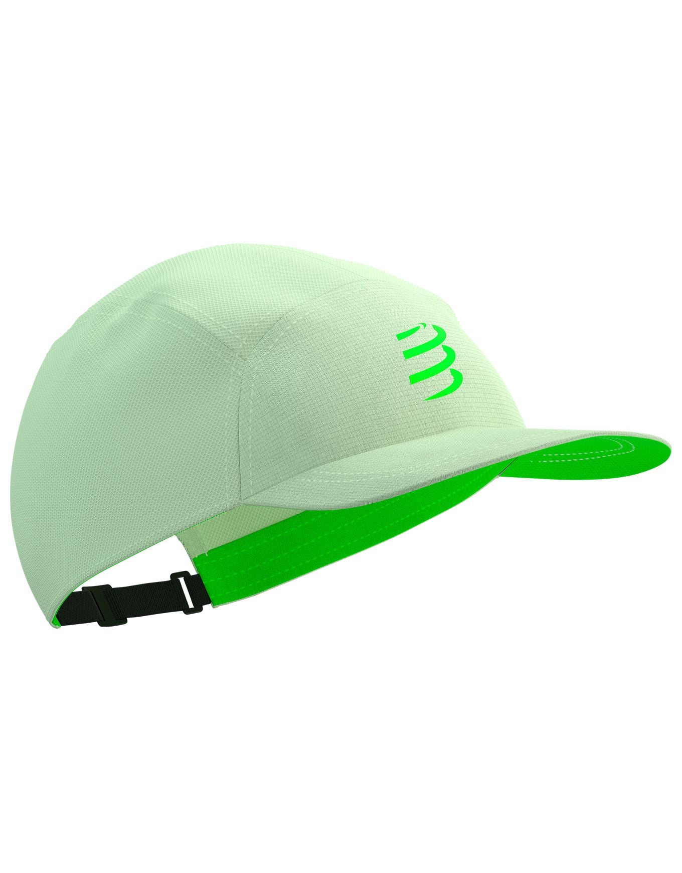 Compressport 5 Panel Cap Lime Gorras y cintas trail running : Snowleader