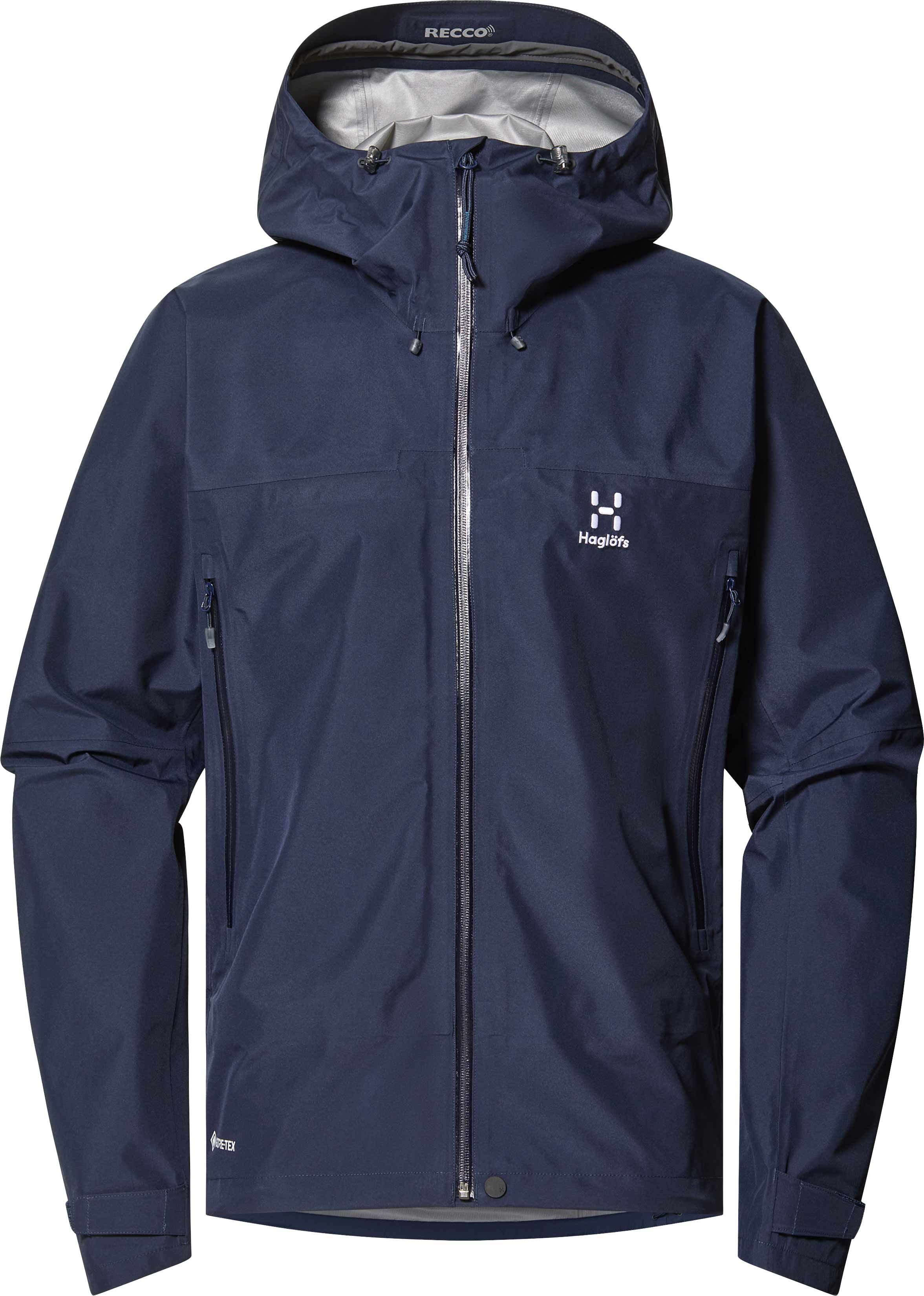 Haglöfs ROC Flash GTX Jacket M Tarn Blue Ski touring jackets : Snowleader