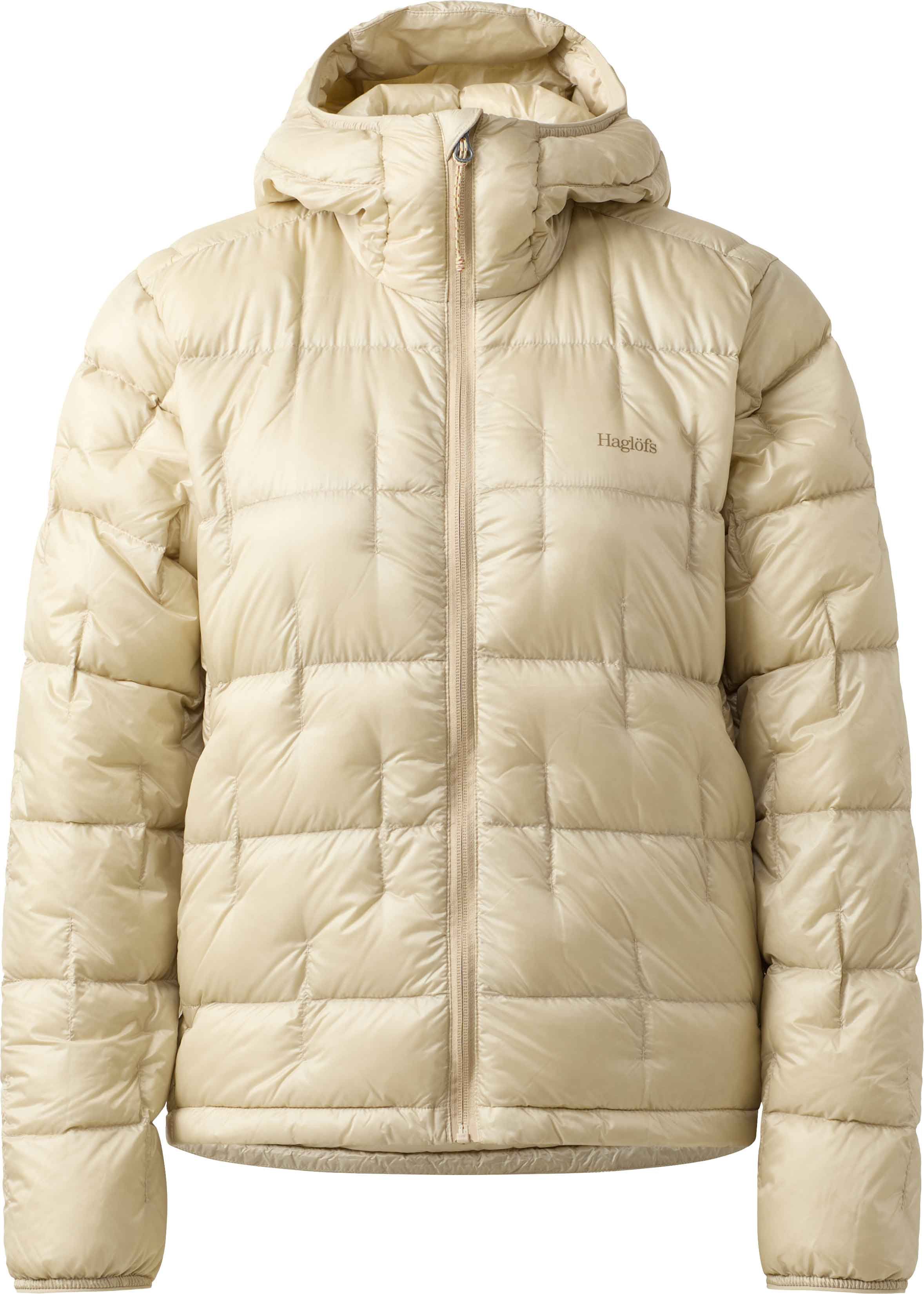 Haglöfs Hede Down Hood W Chalk Beige Women's Down Jackets : Snowleader