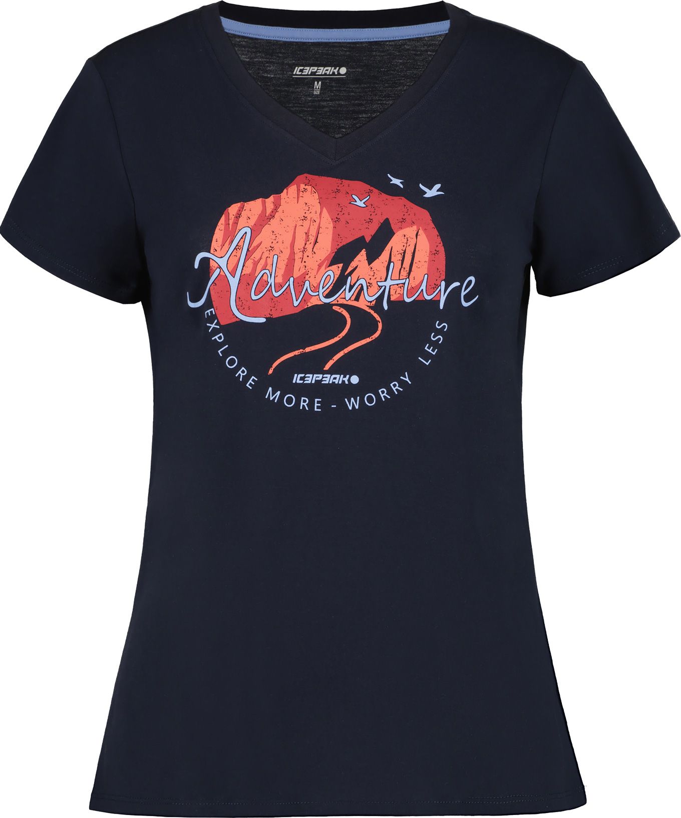 Icepeak Beaune T-Shirt Dark Blue Wander-T-shirts Damen : Snowleader