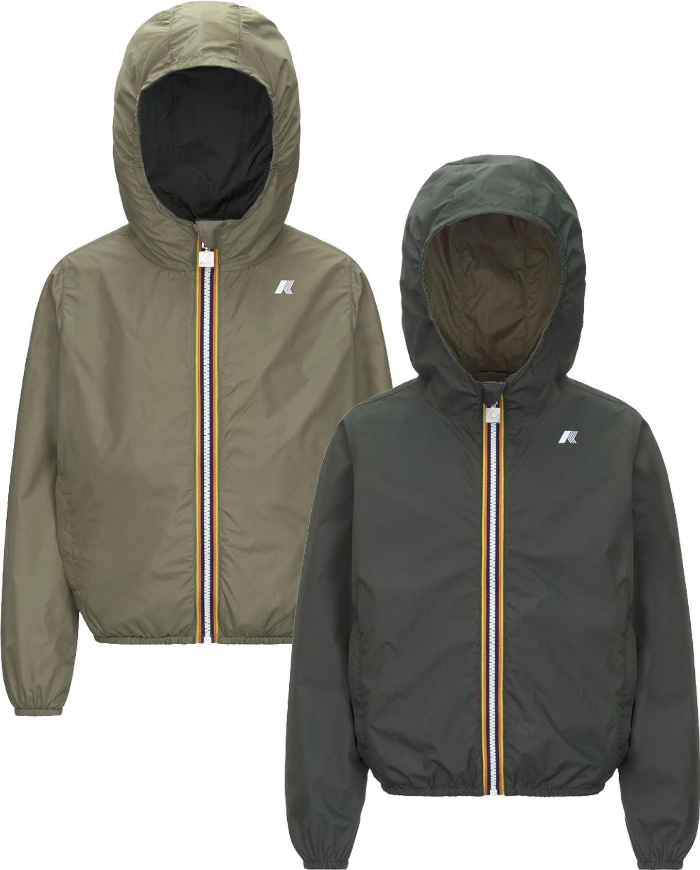 K-Way P. Jake Eco Plus.2 Double Green Blackish Green Lichen Kids ...