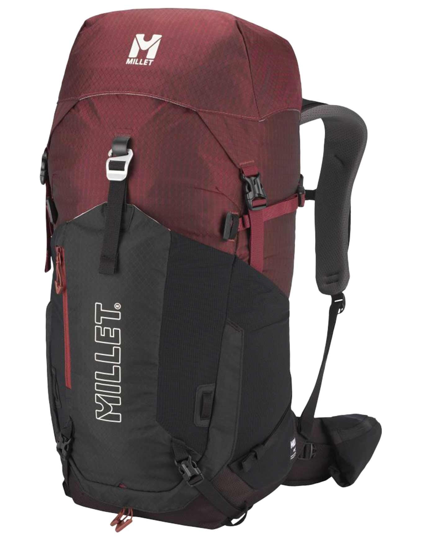 Millet Ubic 40 E-Black/Dark Red Trekking Backpacks : Snowleader