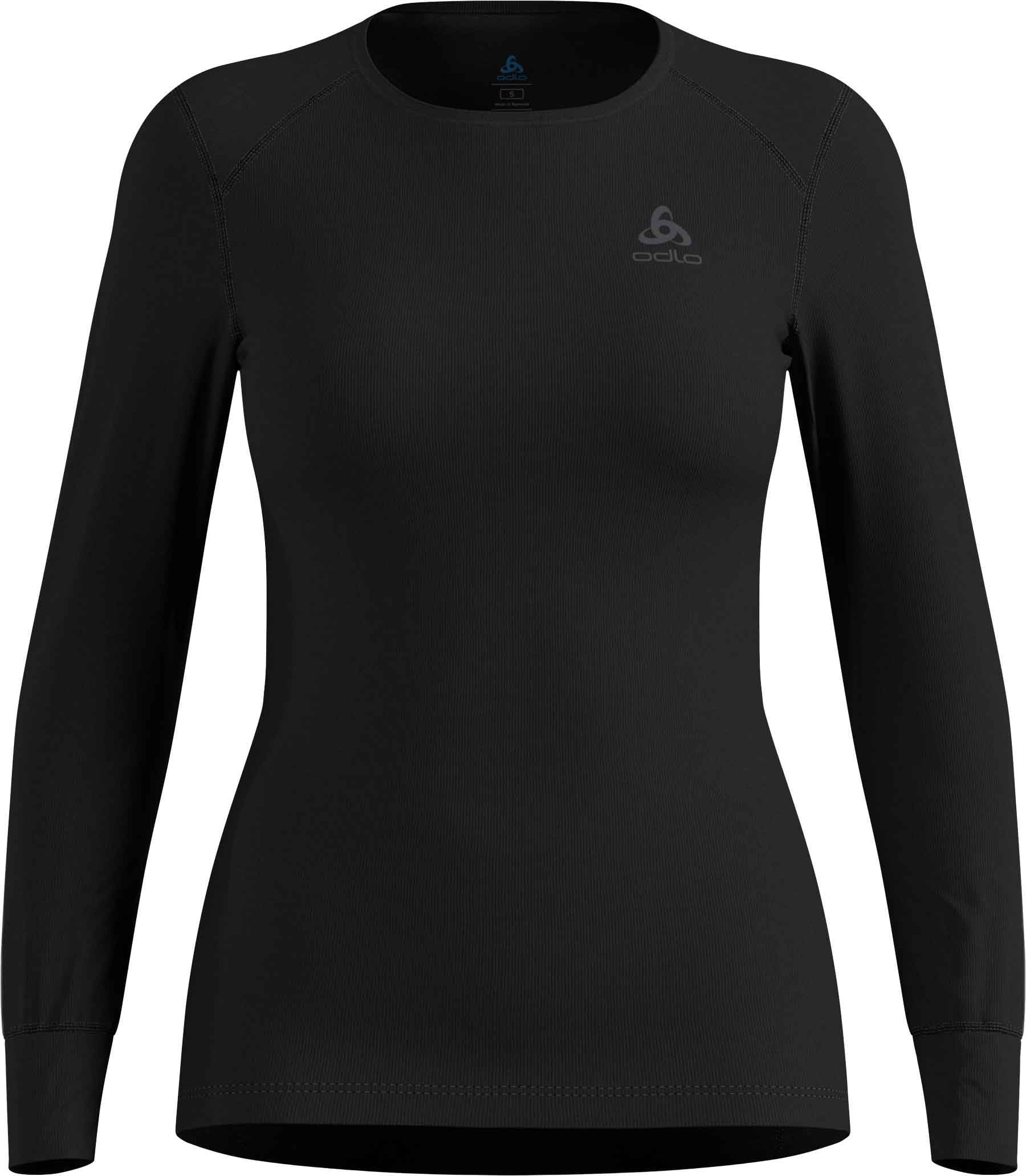 Odlo BL Top Crew Neck LS Active Warm Eco W Black Women's base layer ...