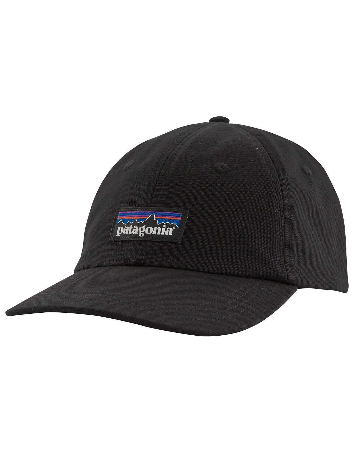 Patagonia P-6 Label Trad Cap Black Kepsar : Snowleader