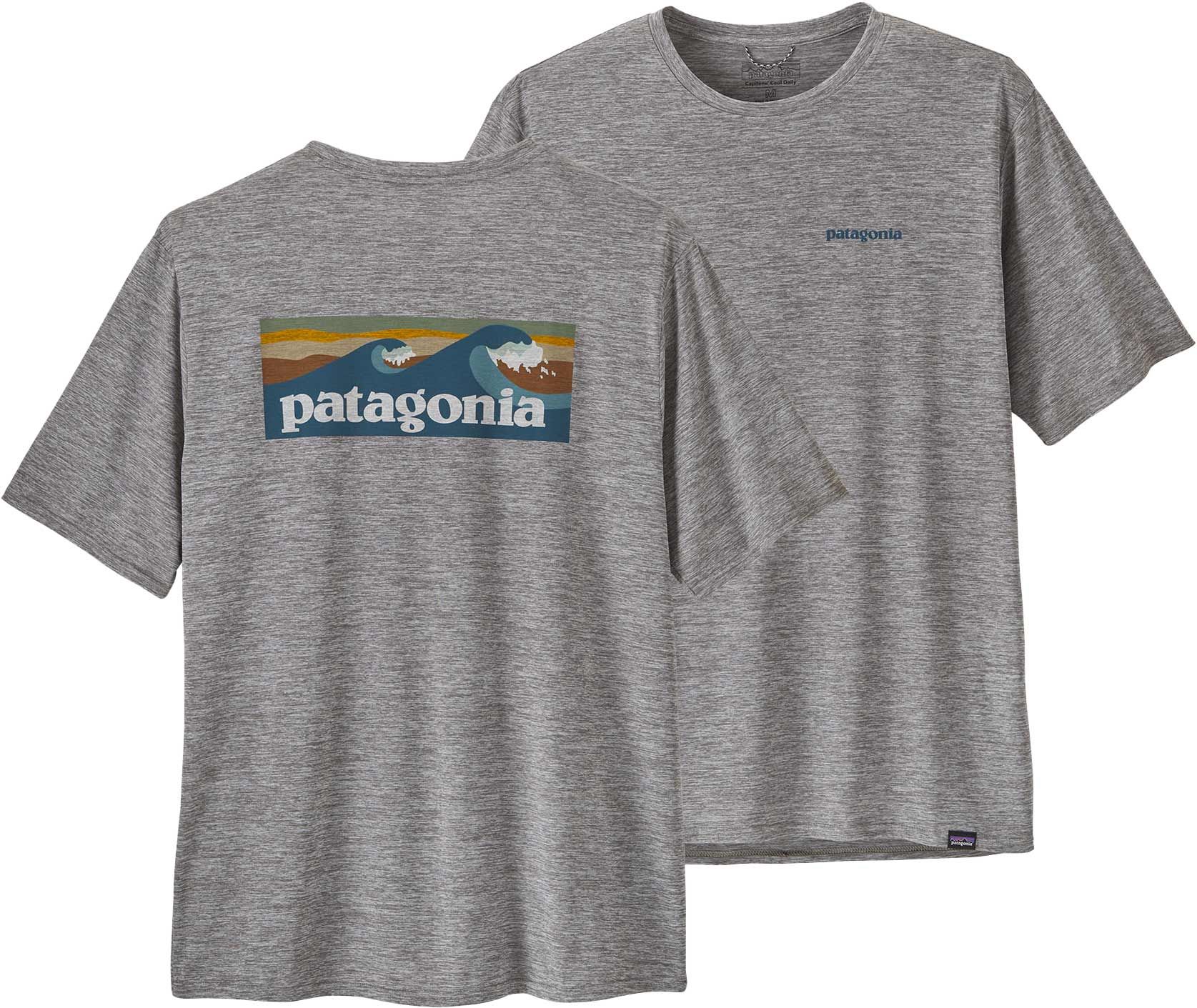 Patagonia M's Cap Cool Daily Graphic Shirt Feather Grey Wandel t-shirts ...