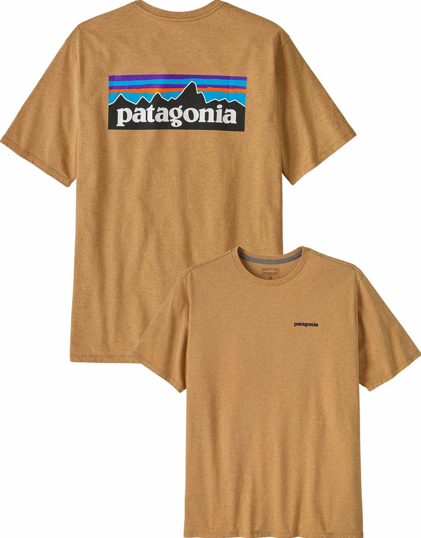 Patagonia M's P-6 Logo Responsibili-Tee Talon Gold T-shirts : Snowleader