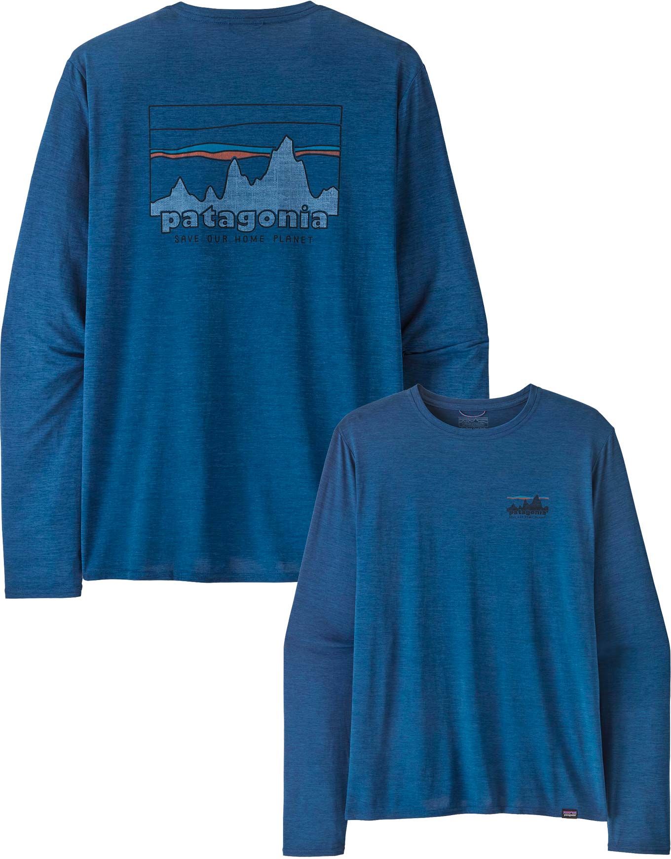 Patagonia M's L/S Cap Cool Daily Graphic Shirt '73 Skyline: Clement ...