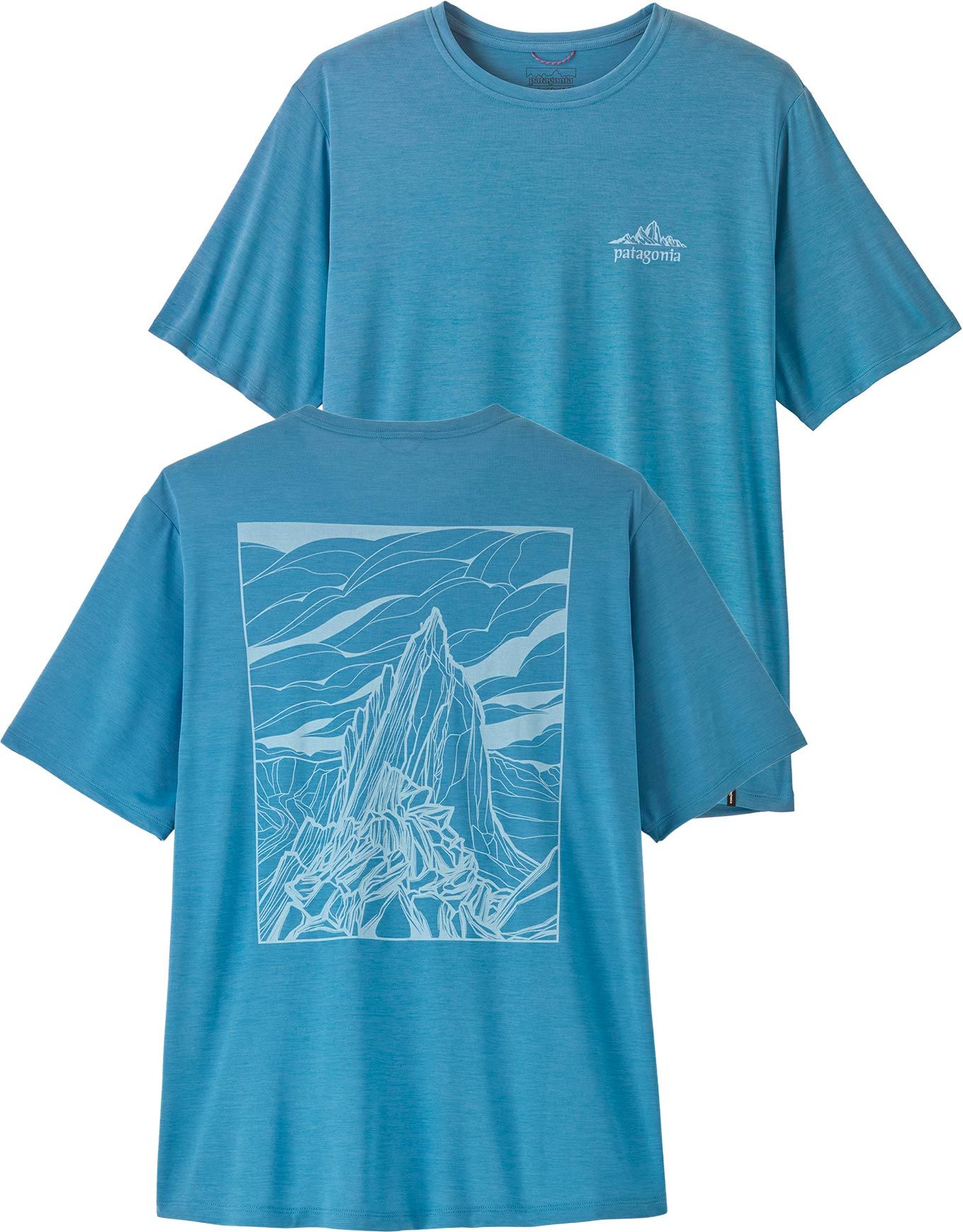 Patagonia M's Cap Cool Daily Shirt Cloud Crag Shore Blue Light Shore ...