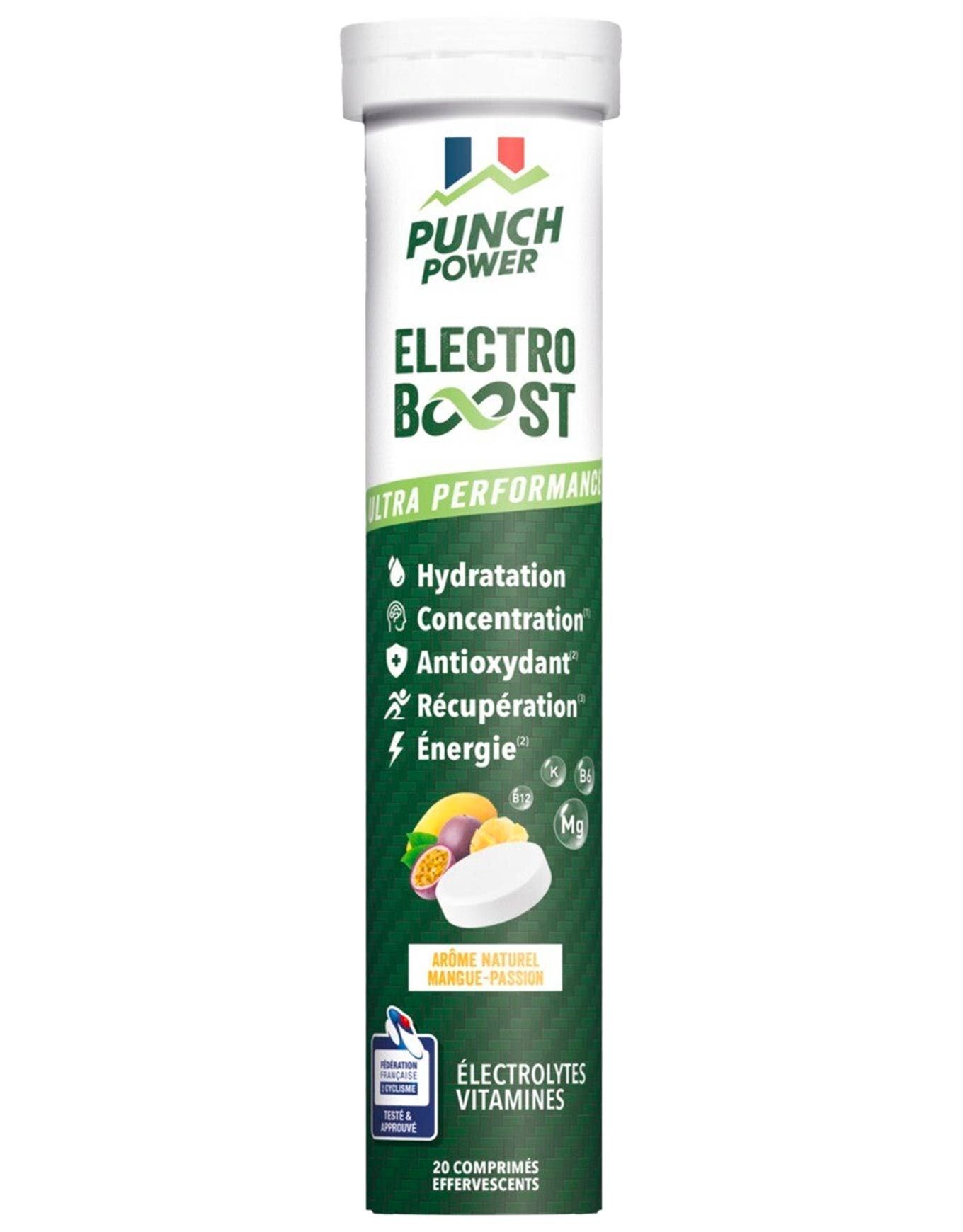 Punch Power Electroboost Mangue-Passion - Tube 20 Comprimés ...